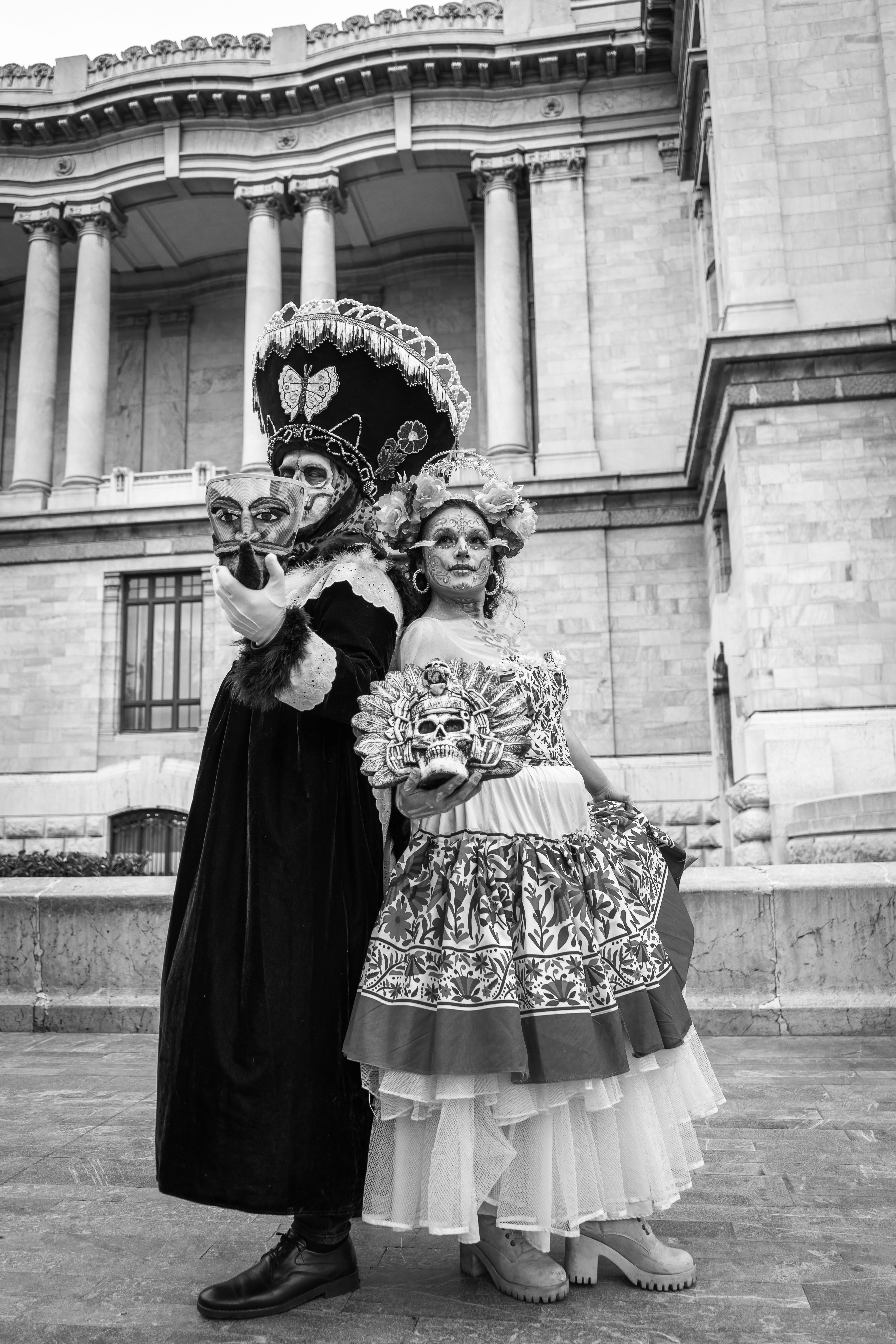 Traditional Catrina Costume in Mexico City · Free Stock Photo