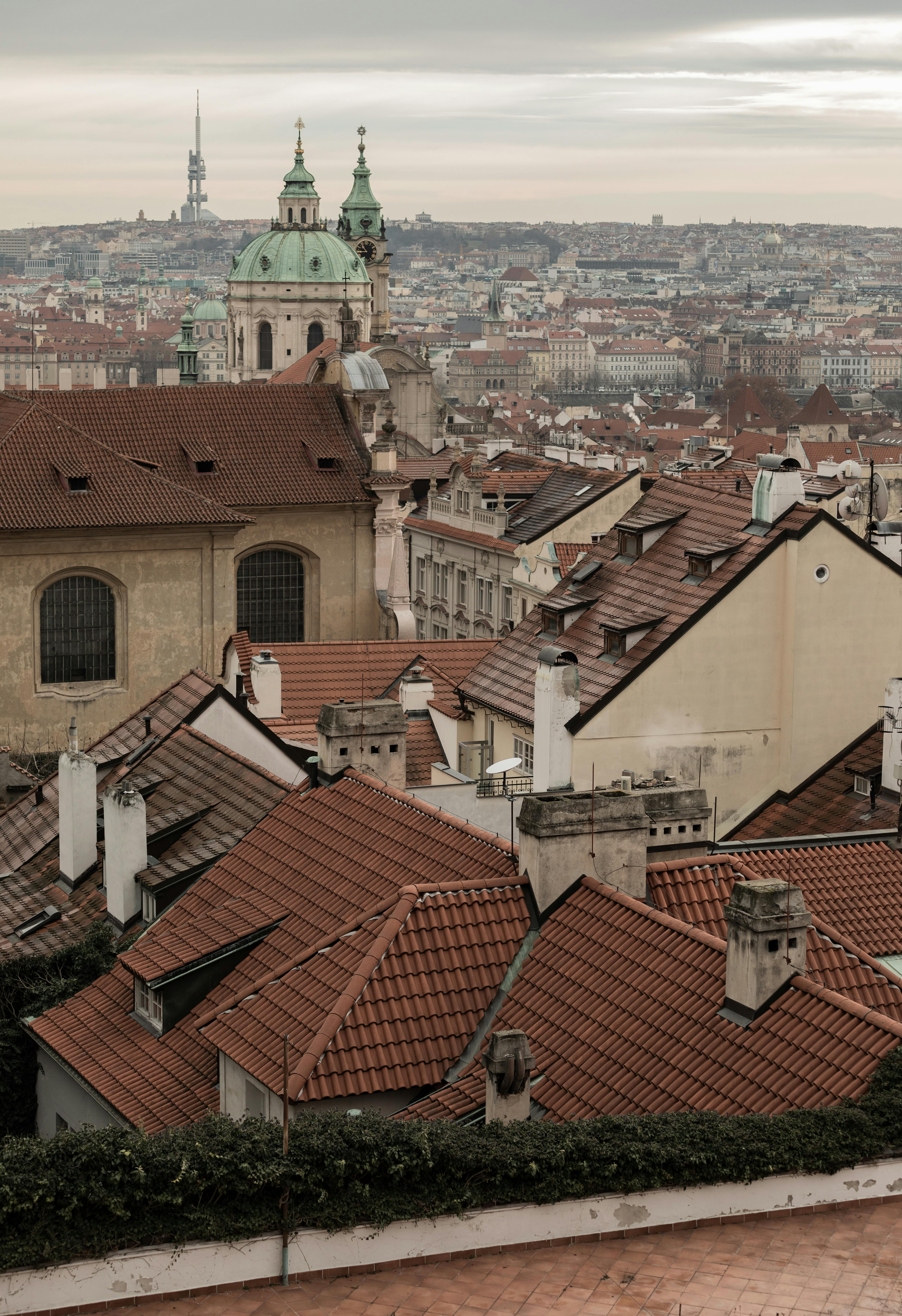 Scenic Rooftops of Historic Prague Cityscape · Free Stock Photo