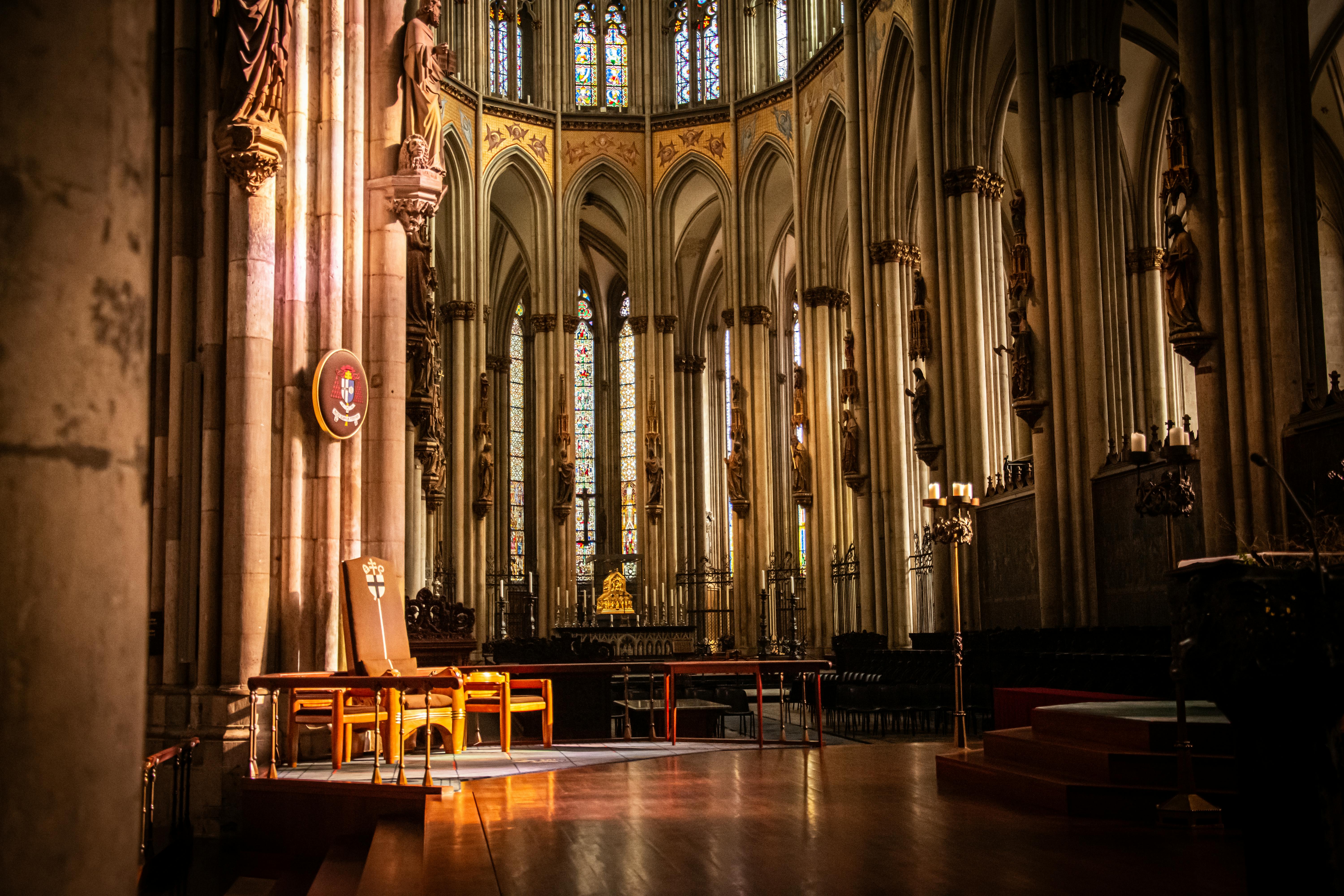 Majestic Interior of Cologne Cathedral in Germany · Free Stock Photo
