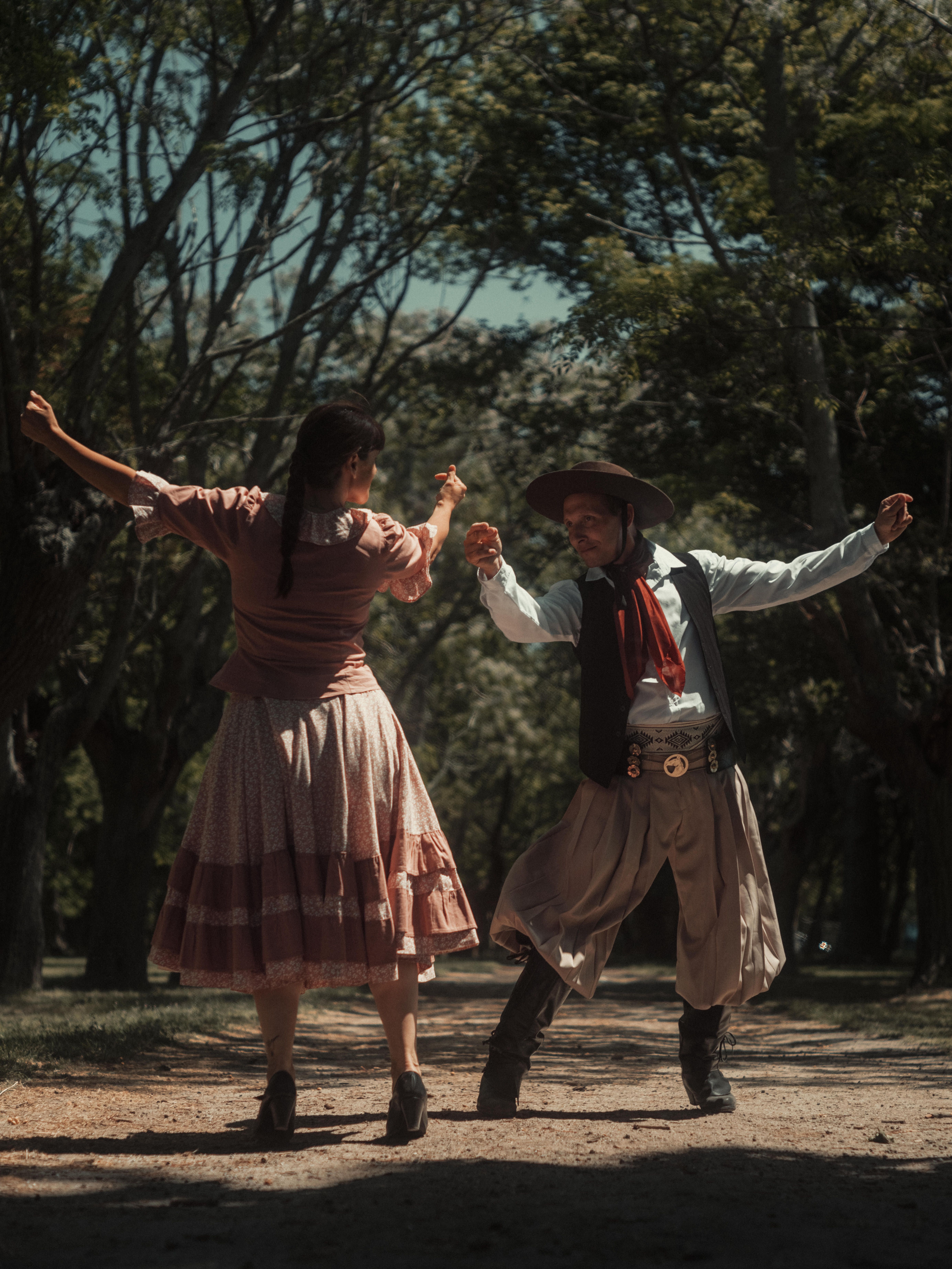 Traditional Argentine Folklore Dancer in Action · Free Stock Photo