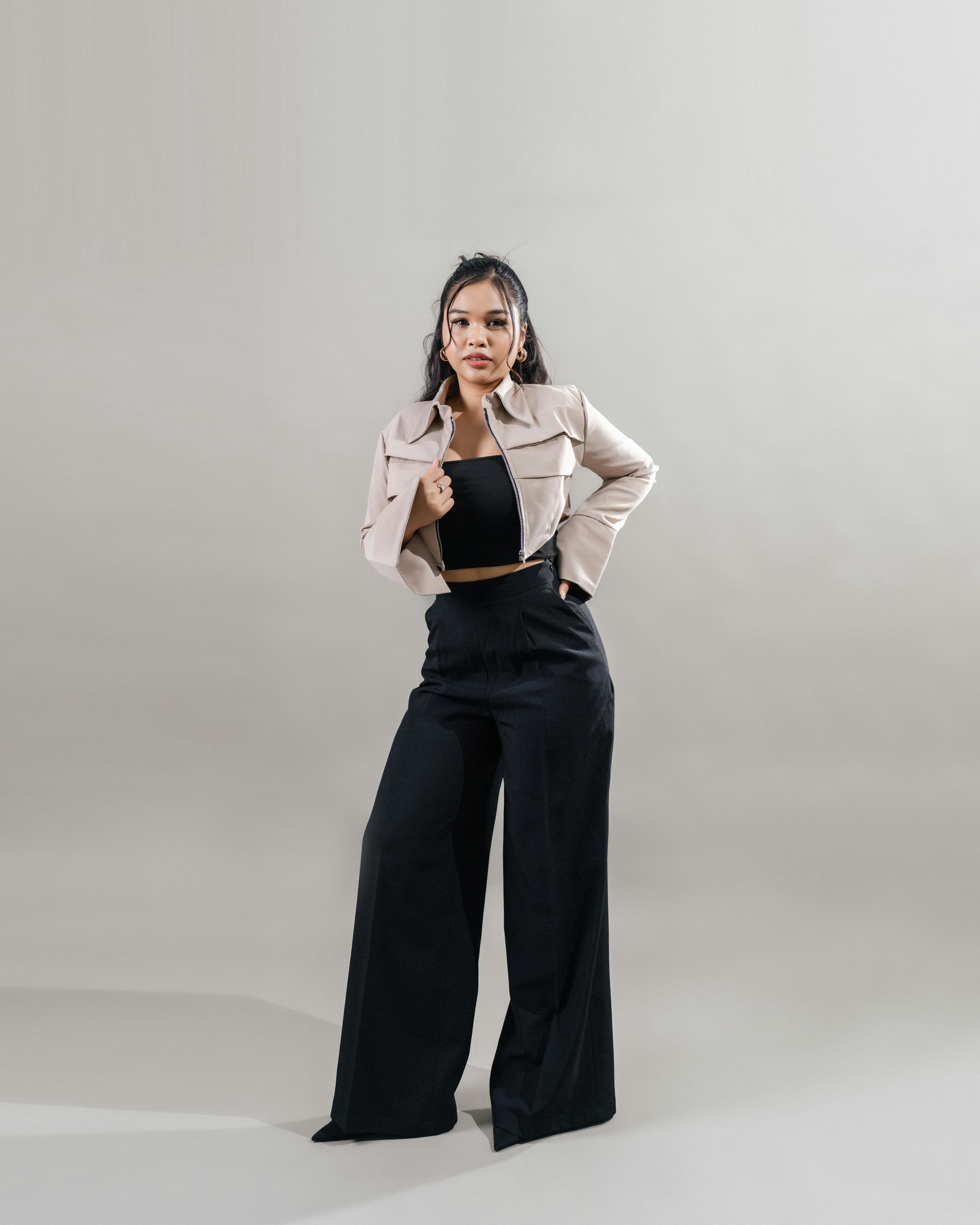 Stylish Fashion Model in Studio Photoshoot · Free Stock Photo