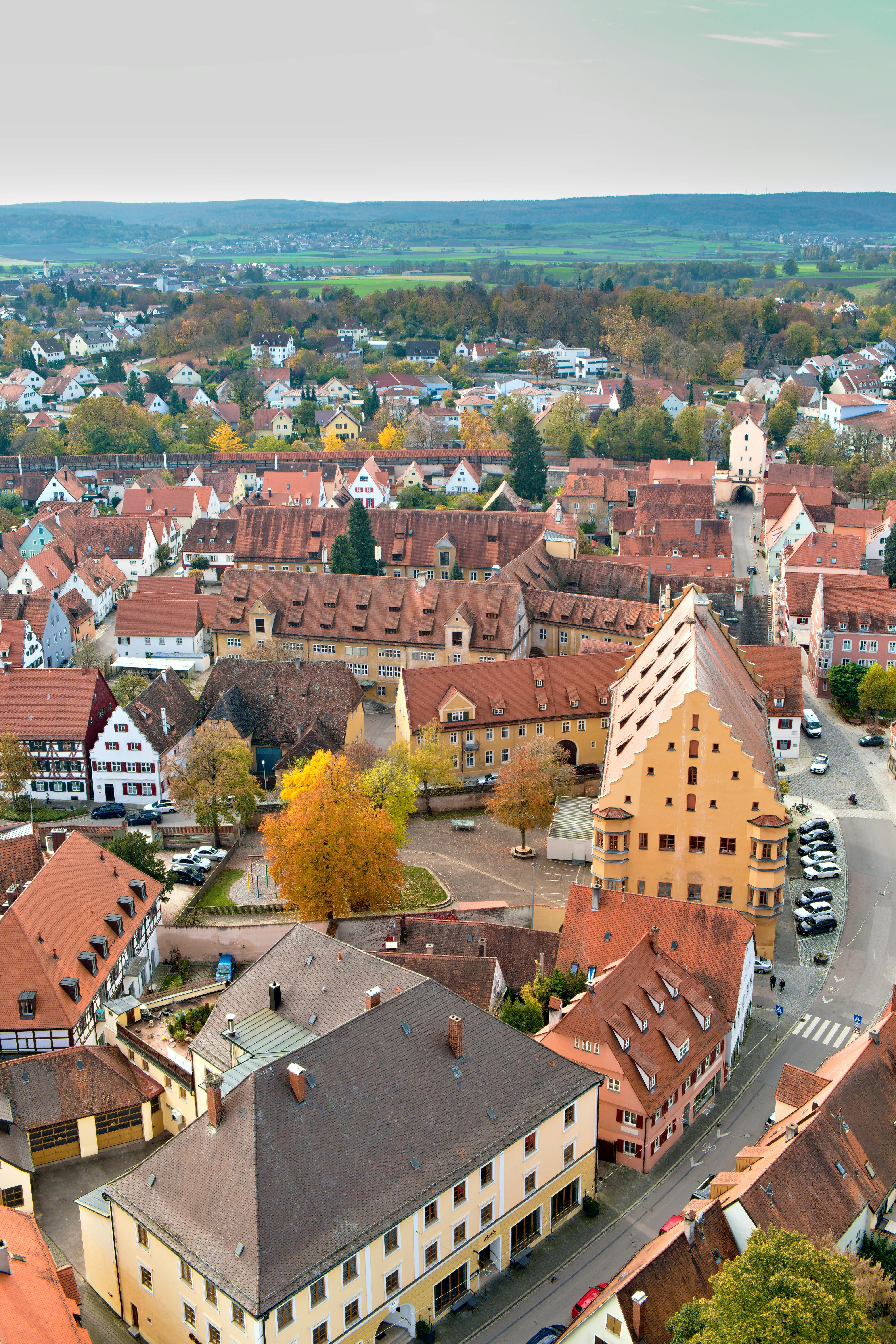 Charming Aerial View of Nördlingen, Bavaria · Free Stock Photo