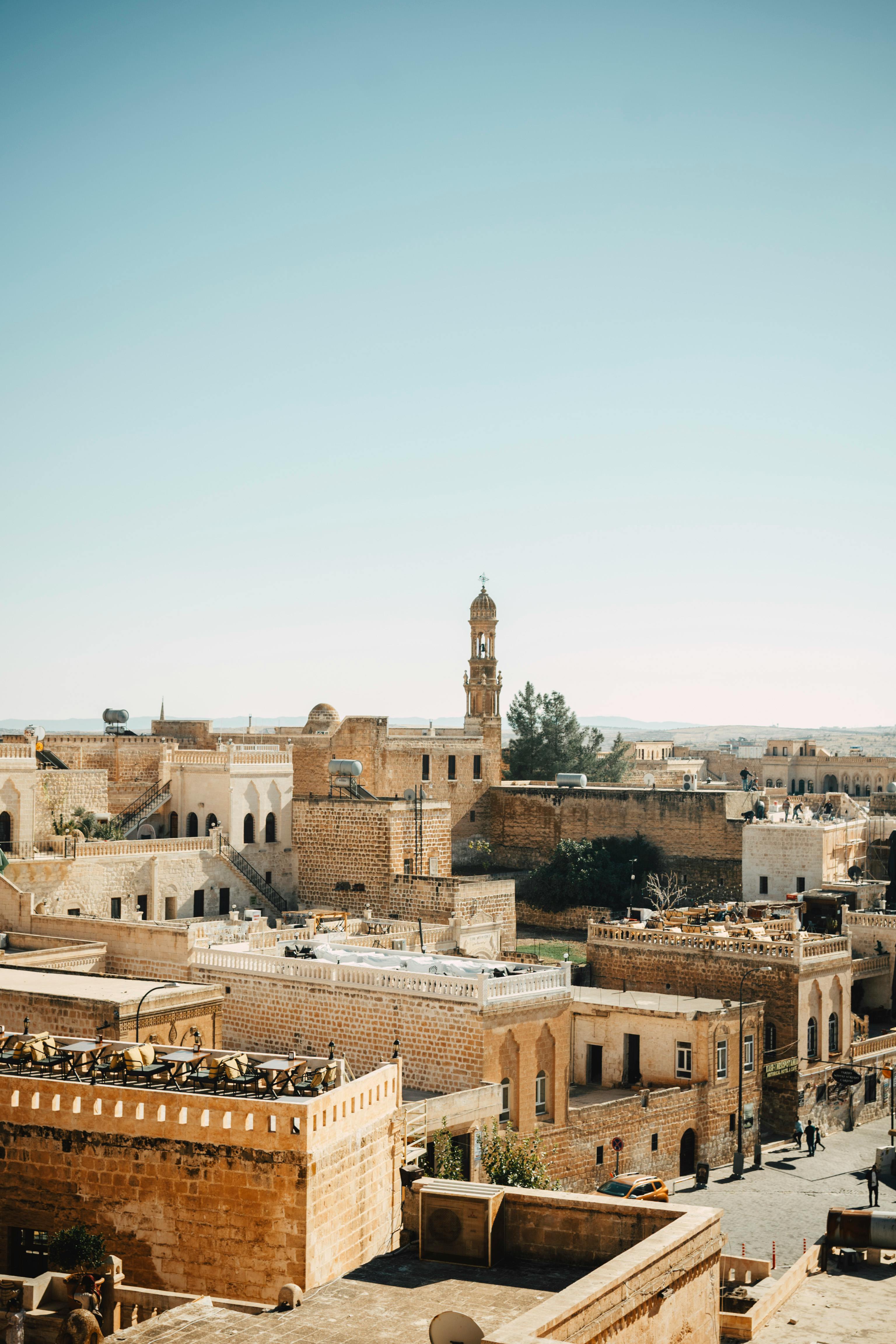 Historic Architecture of Midyat Under Clear Sky · Free Stock Photo