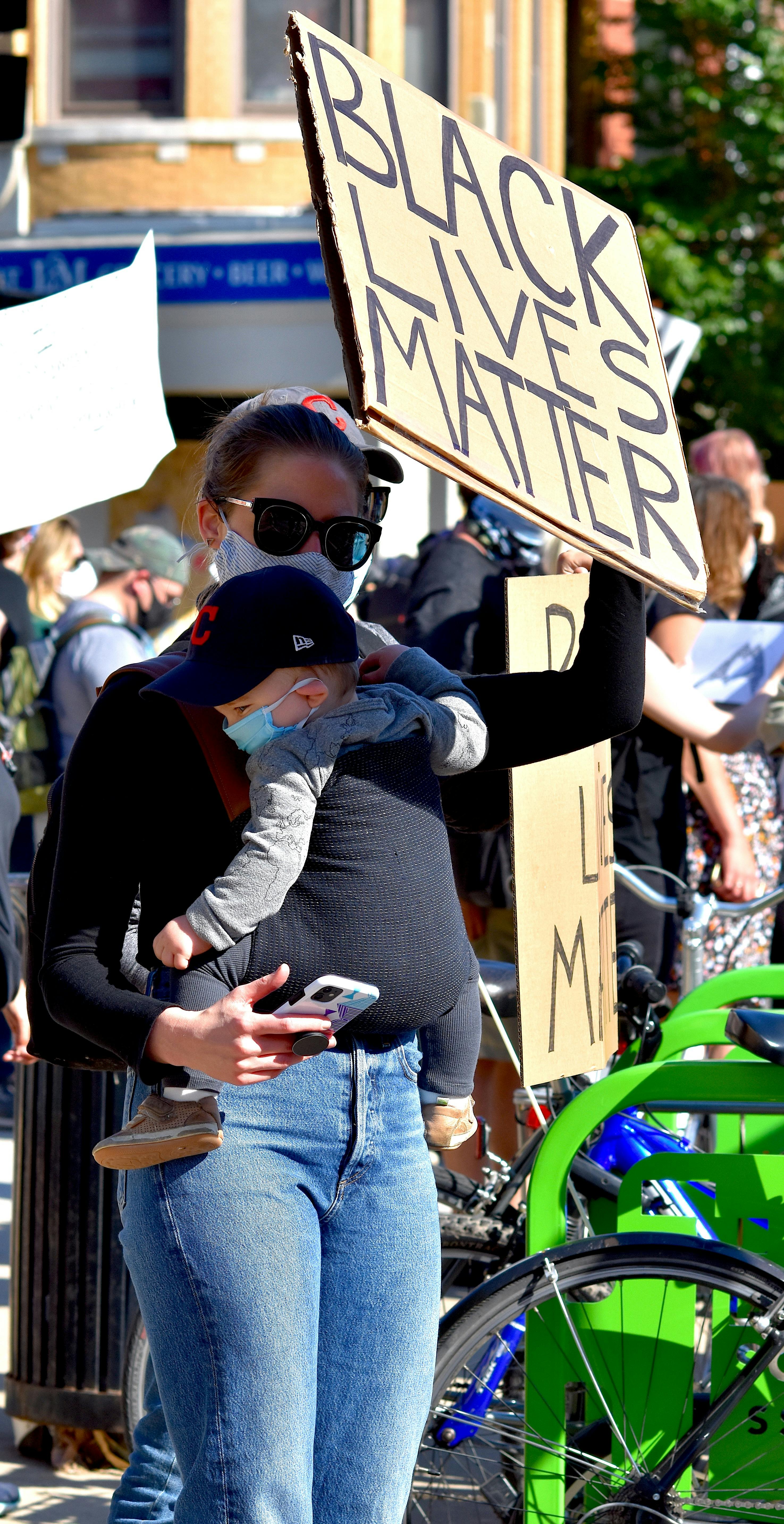 Mother and Child Protesting Black Lives Matter · Free Stock Photo