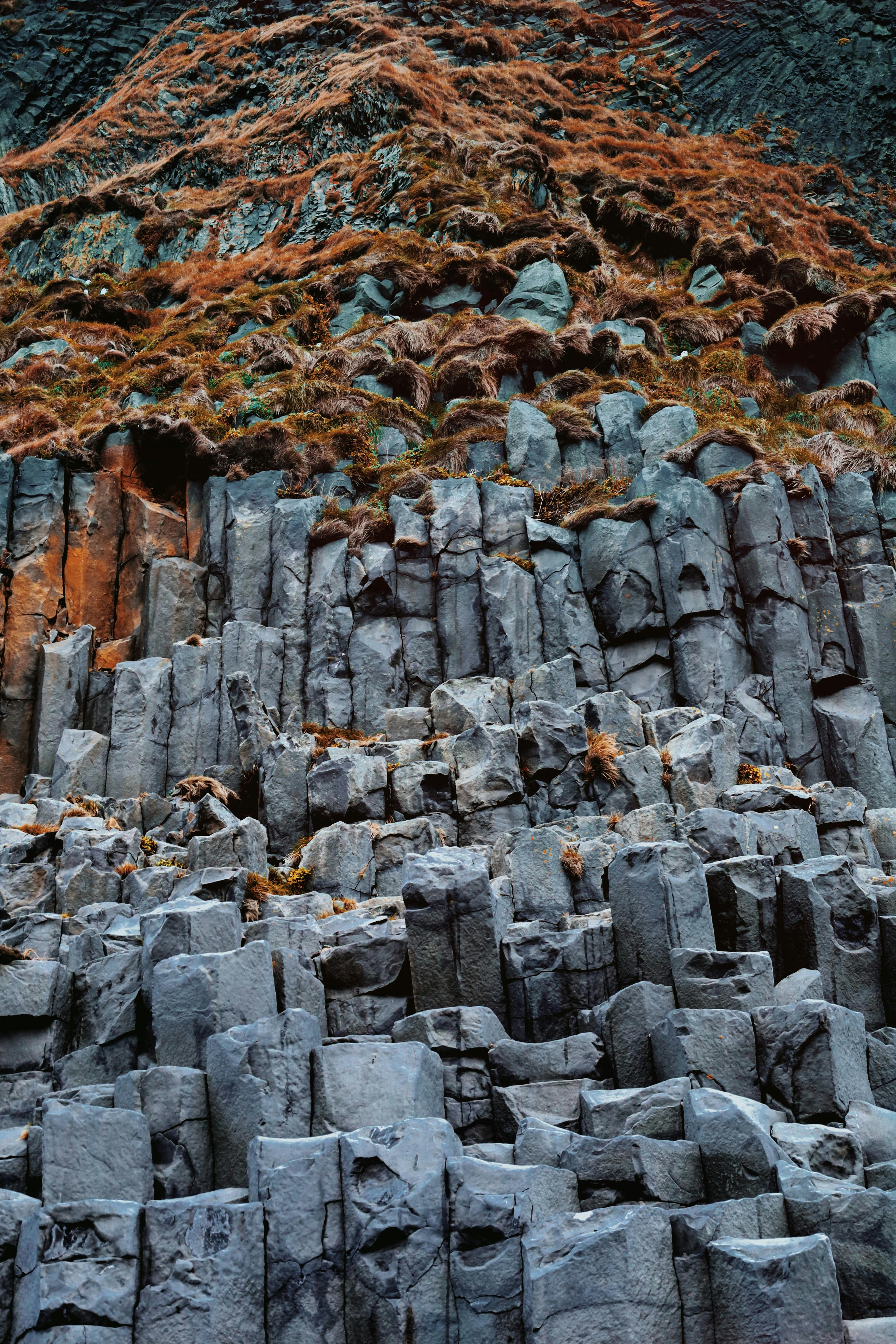 Stunning Icelandic Basalt Columns Landscape · Free Stock Photo