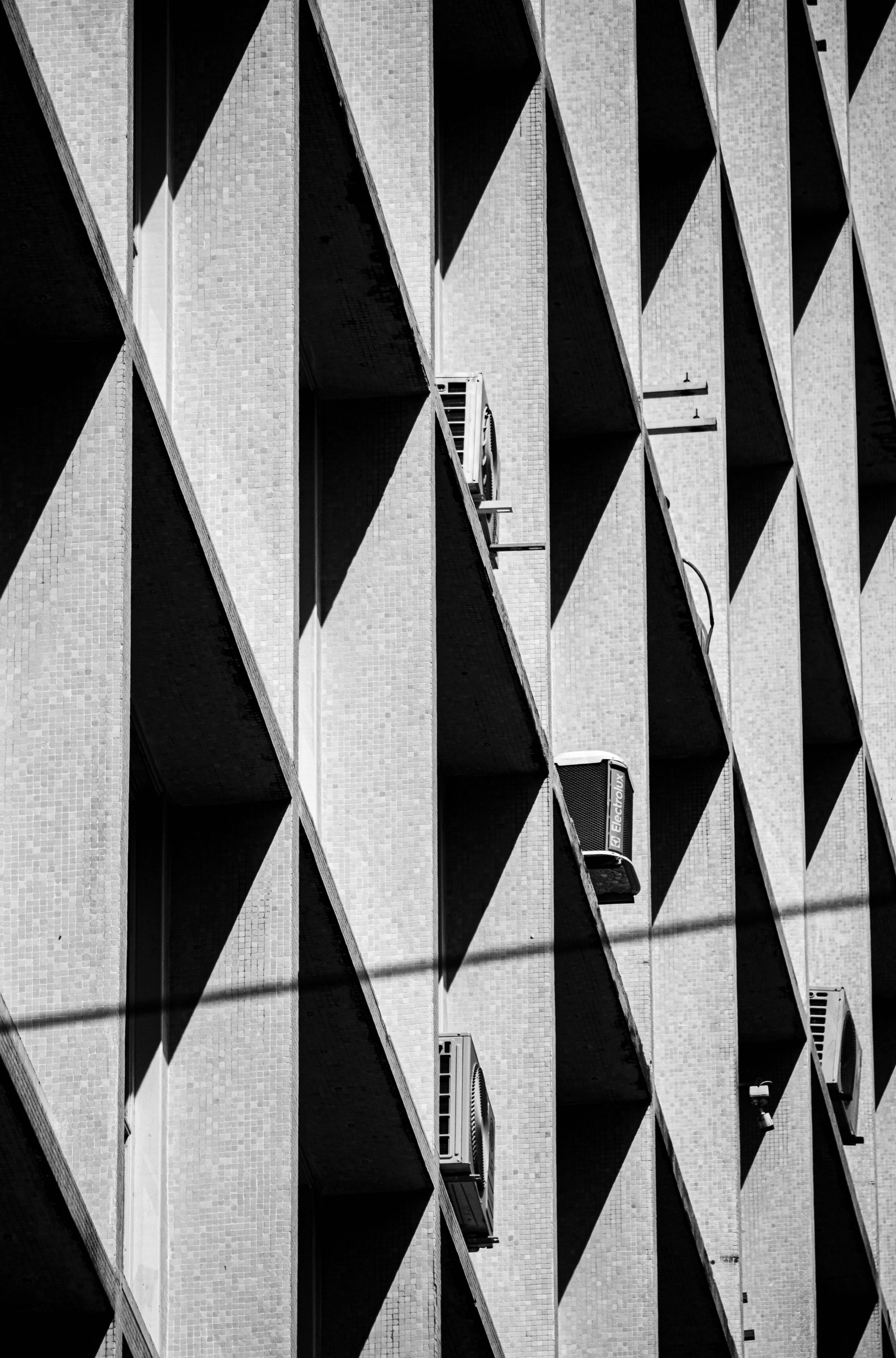 Architectural Facade with Geometric Patterns · Free Stock Photo
