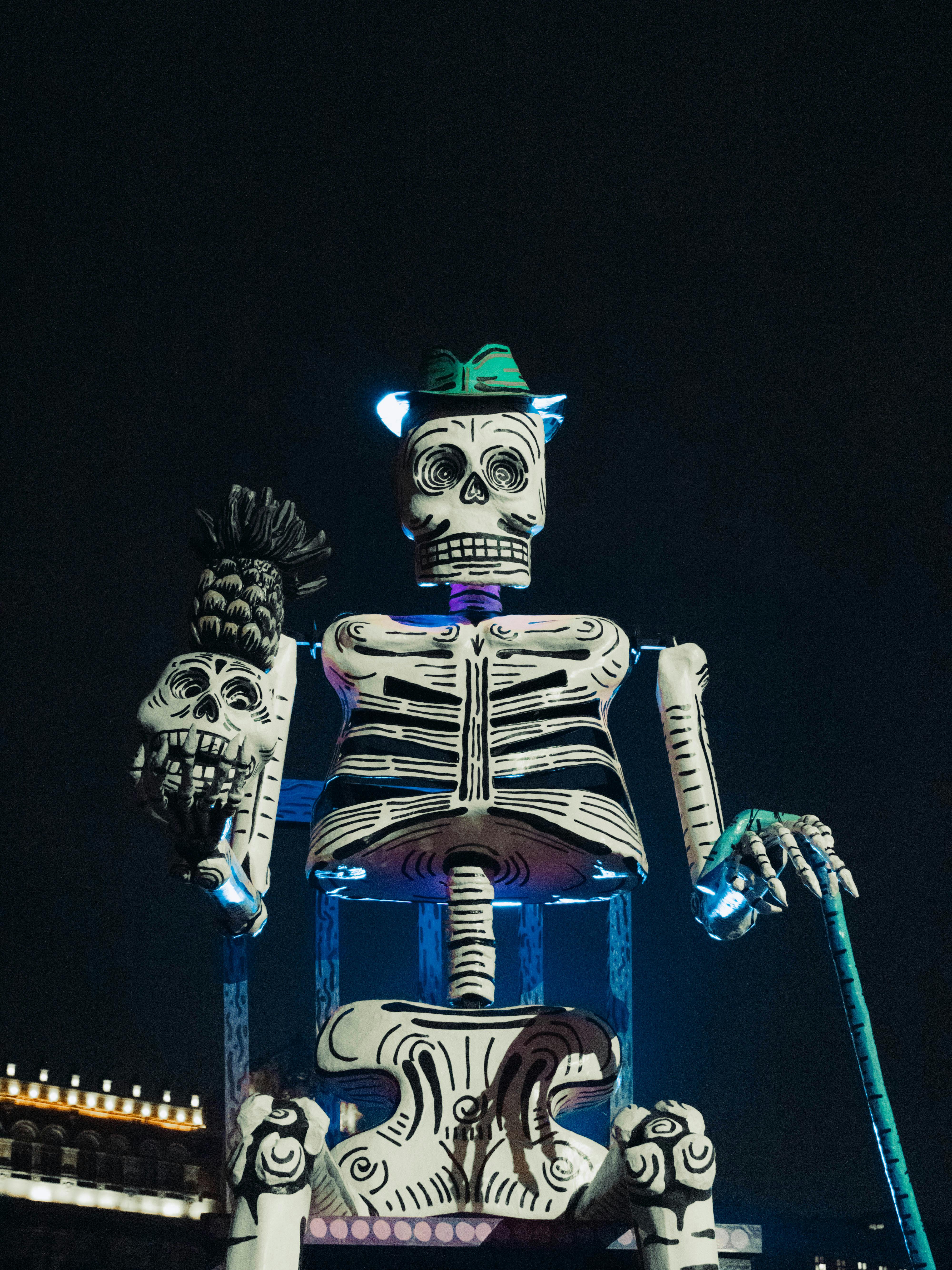 Giant Day of the Dead Skeleton in Mexico City · Free Stock Photo
