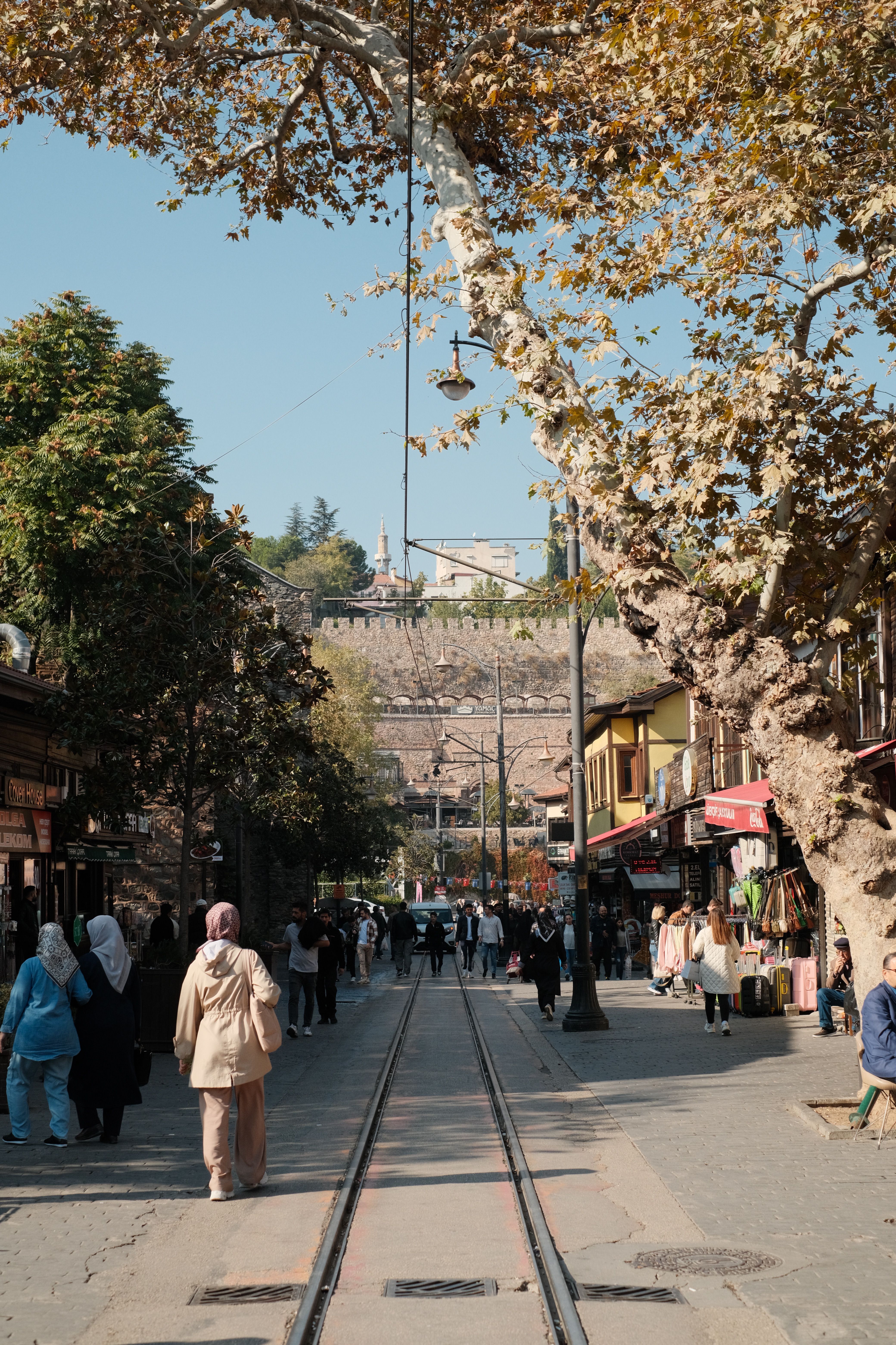 Charming Bazaar Street in Istanbul during Fall · Free Stock Photo