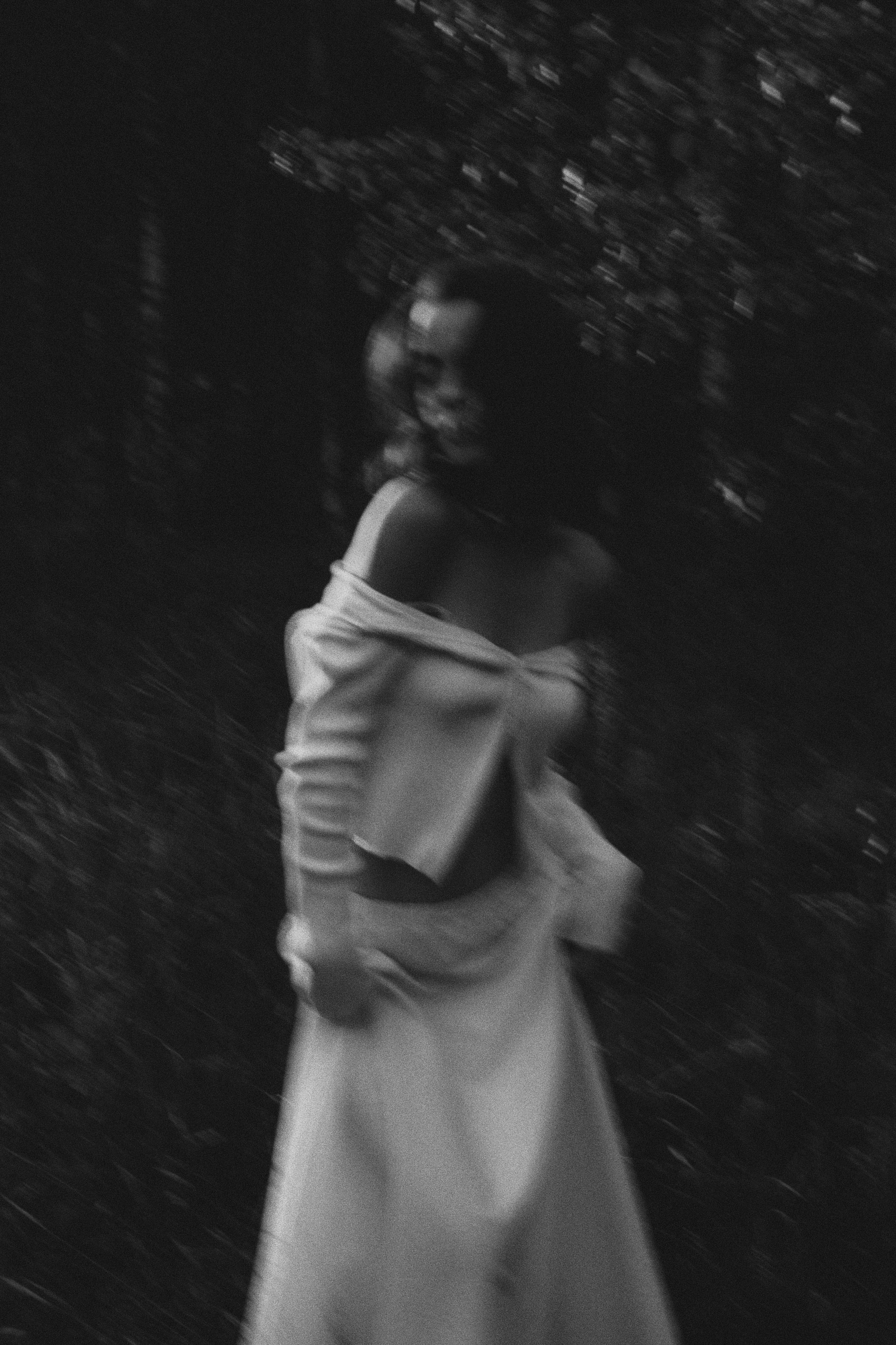 Motion Blur Artistic Portrait in Nature · Free Stock Photo