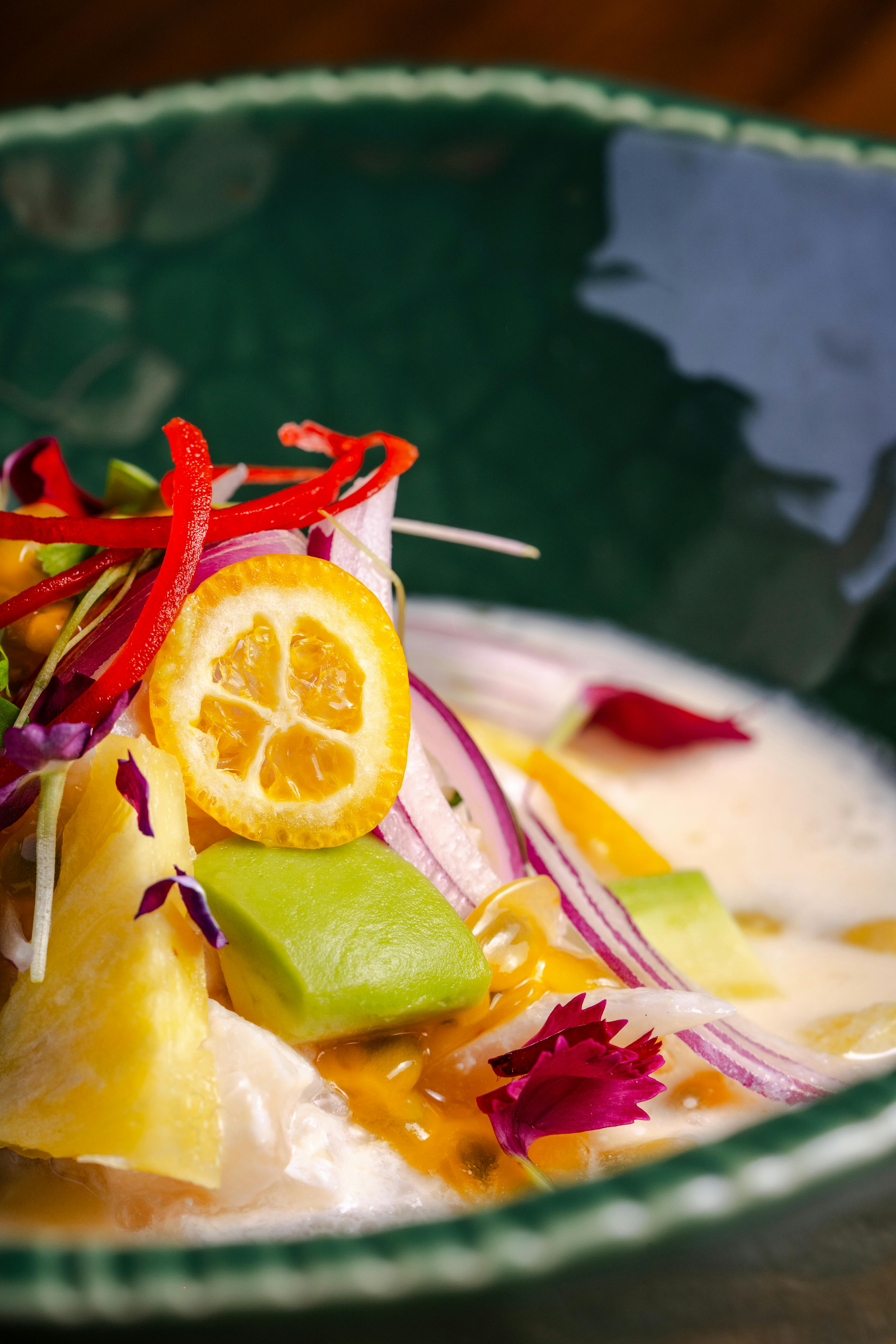 Fresh Ceviche with Tropical Fruits and Citrus · Free Stock Photo