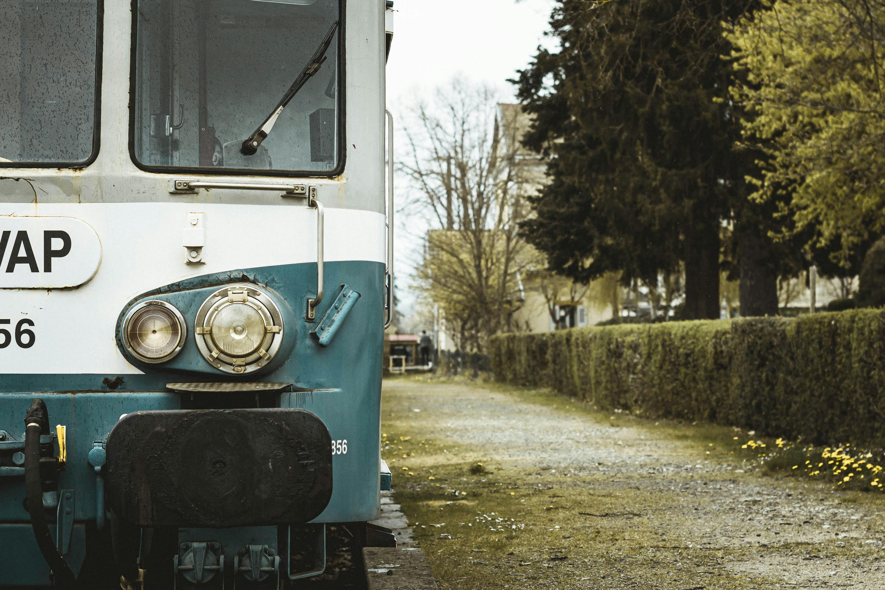 Rustic Train on Vintage Railway Track · Free Stock Photo