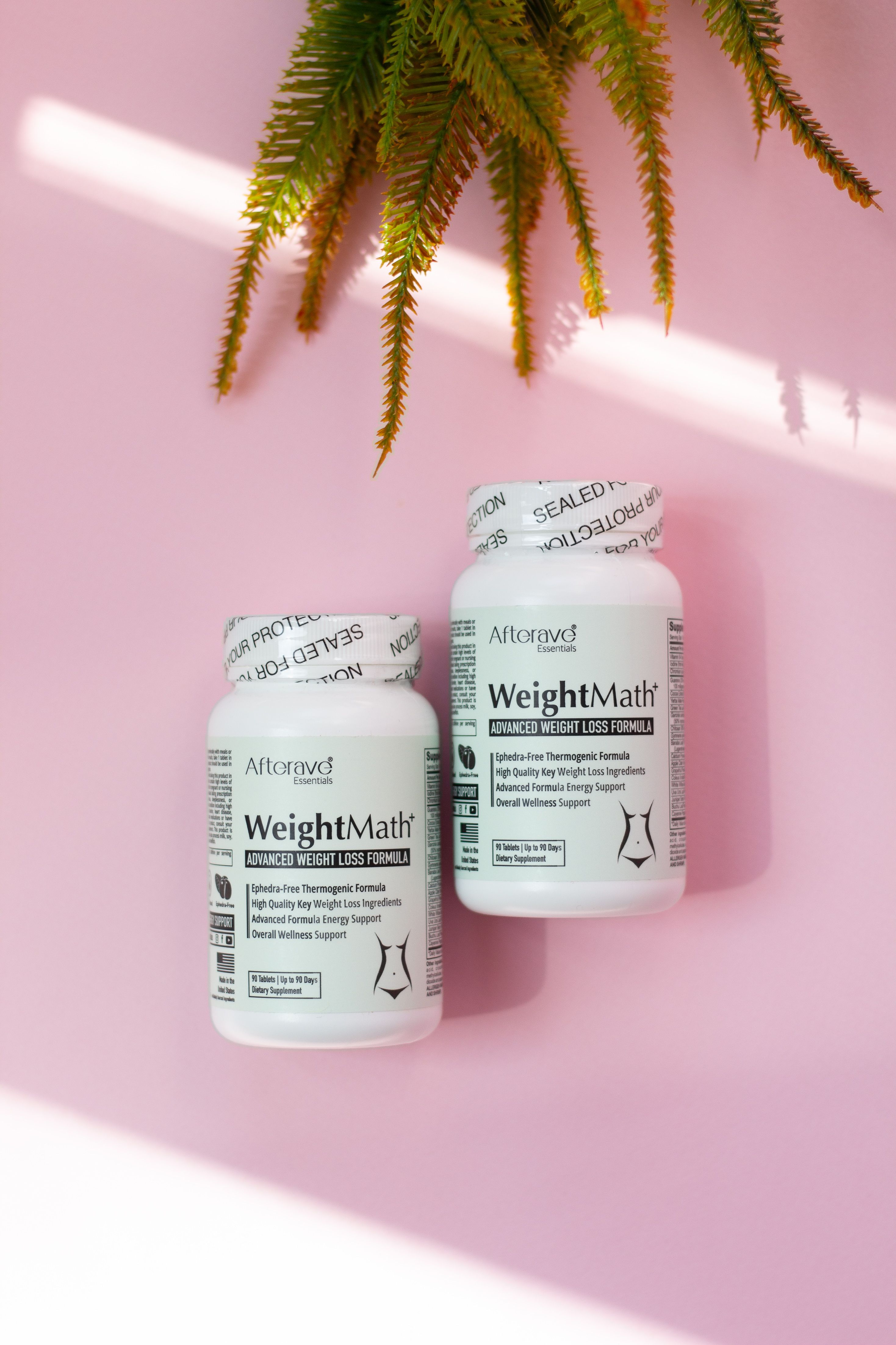 Weight Loss Supplements on Pink Background · Free Stock Photo