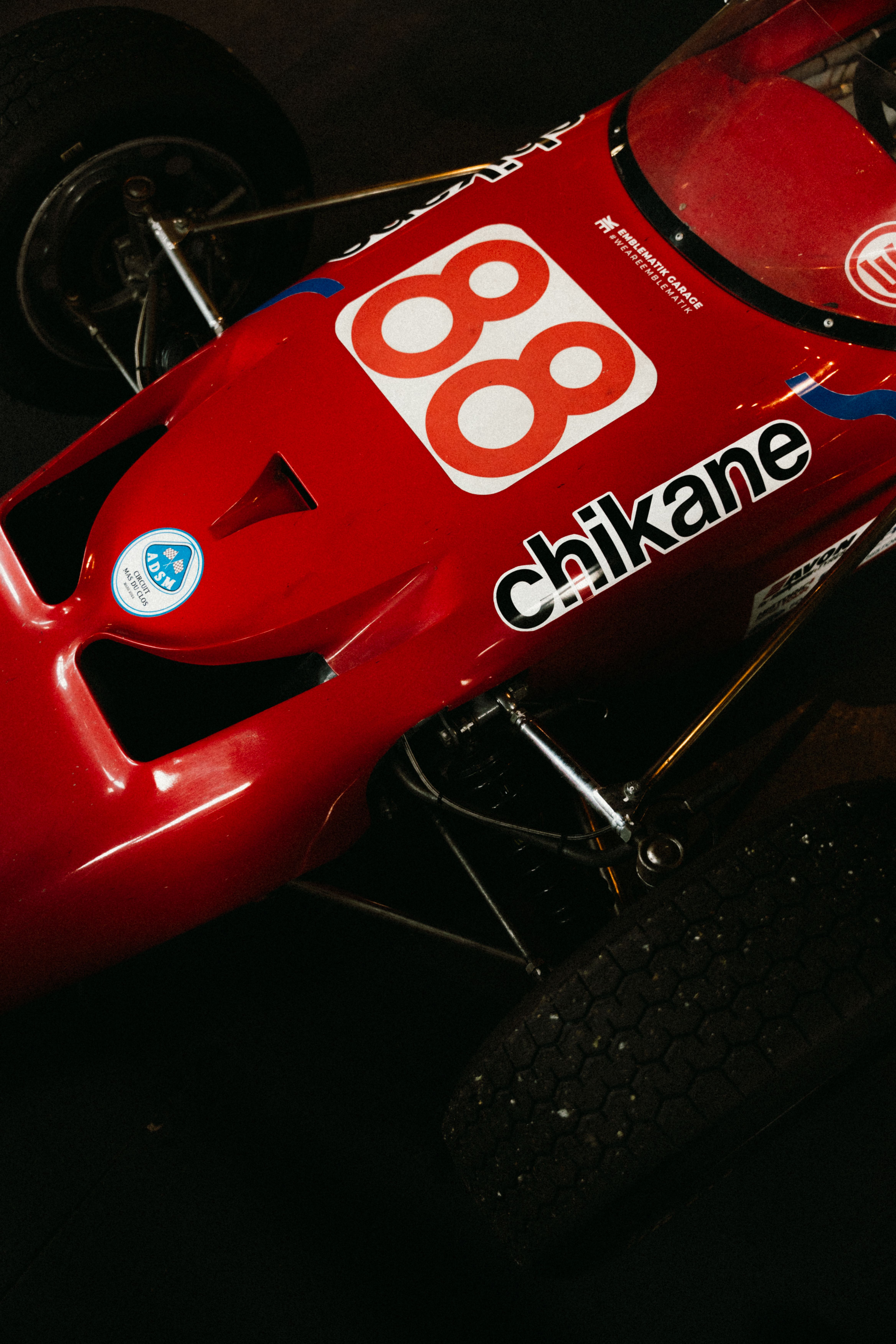 Vintage Racing Car with Number 88 at Chikane · Free Stock Photo