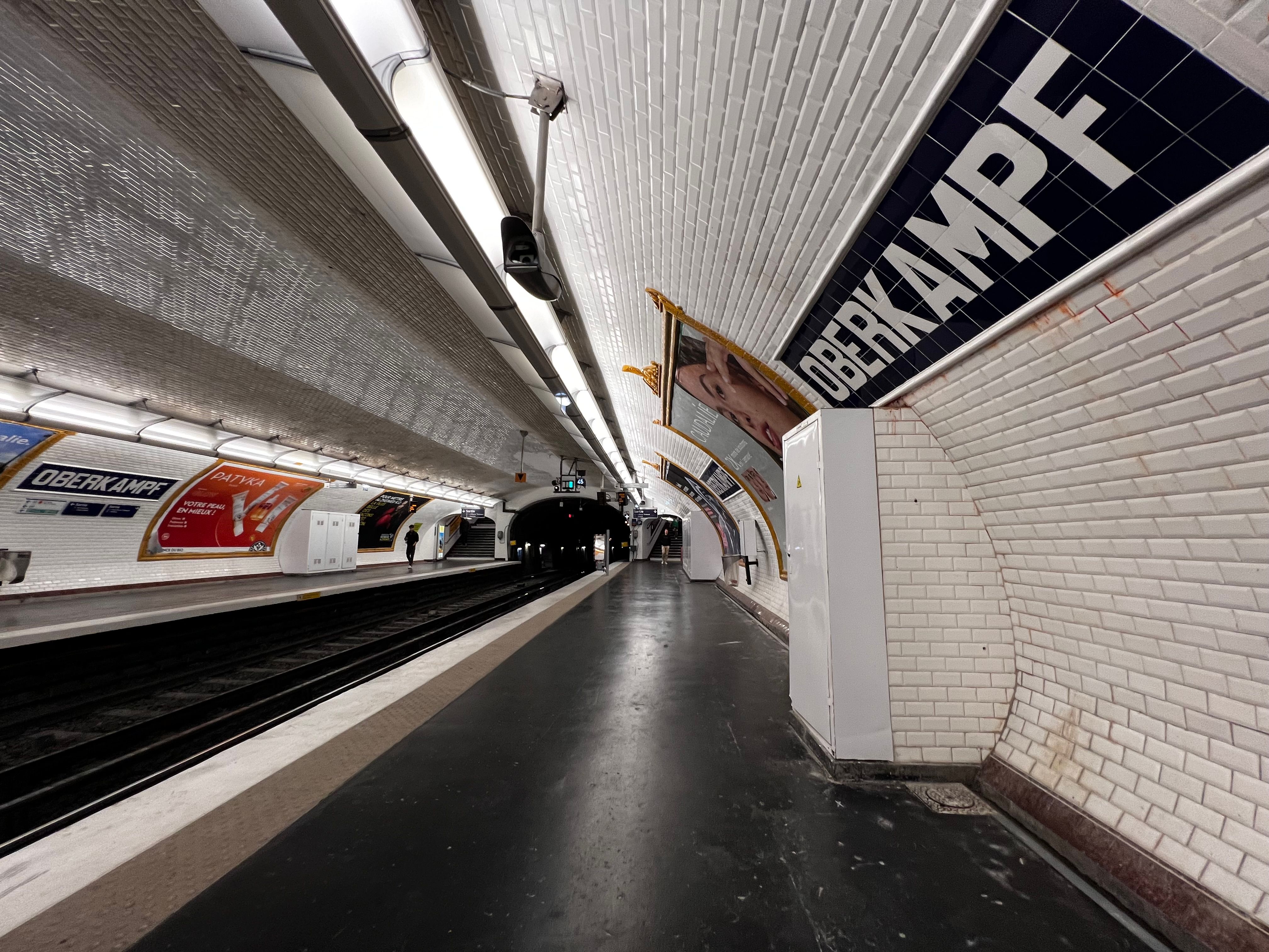 Oberkampf Metro Station in Paris Interior View · Free Stock Photo