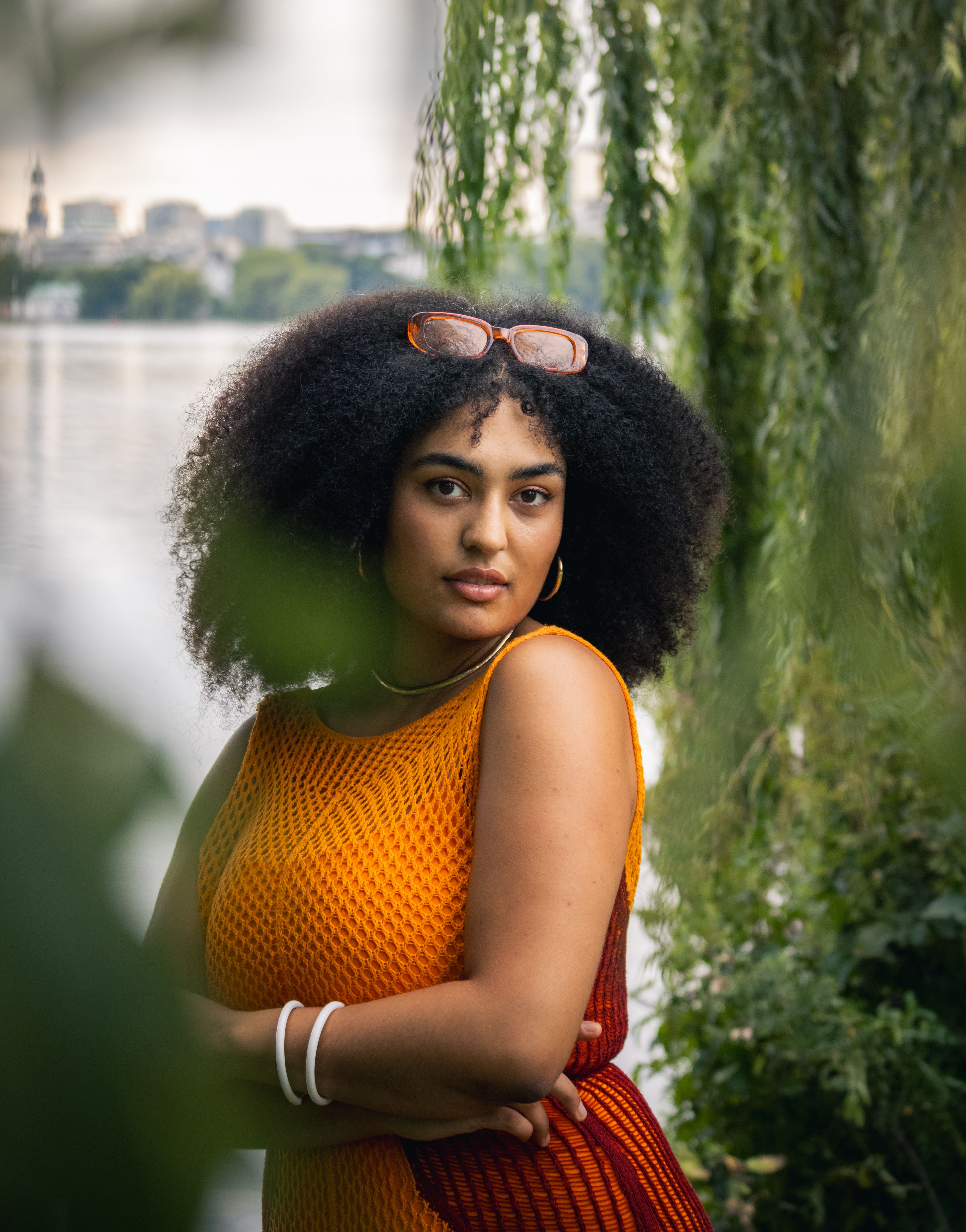 Portrait of Woman by River in Summer · Free Stock Photo