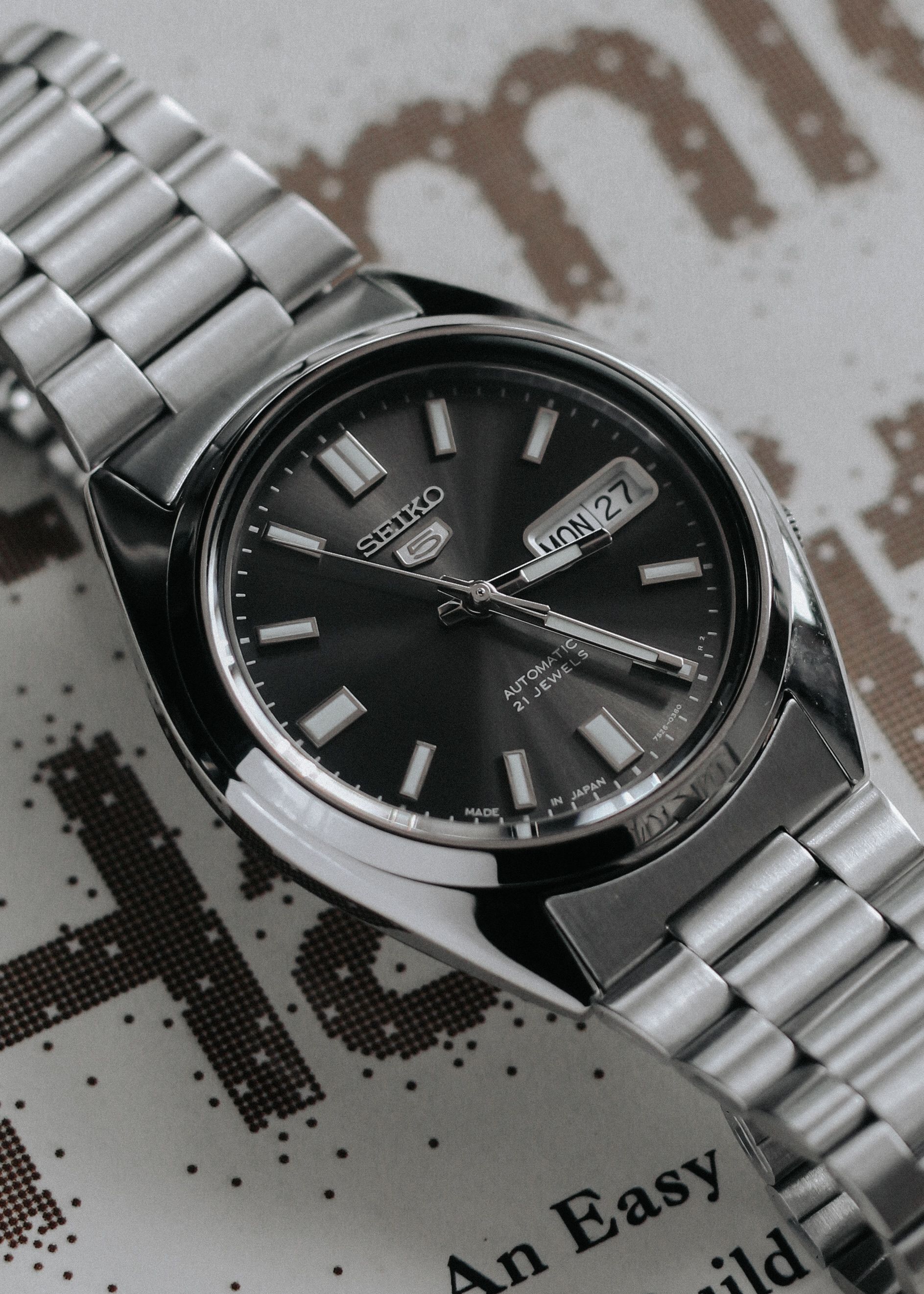 Seiko Automatic Watch with Classic Design · Free Stock Photo