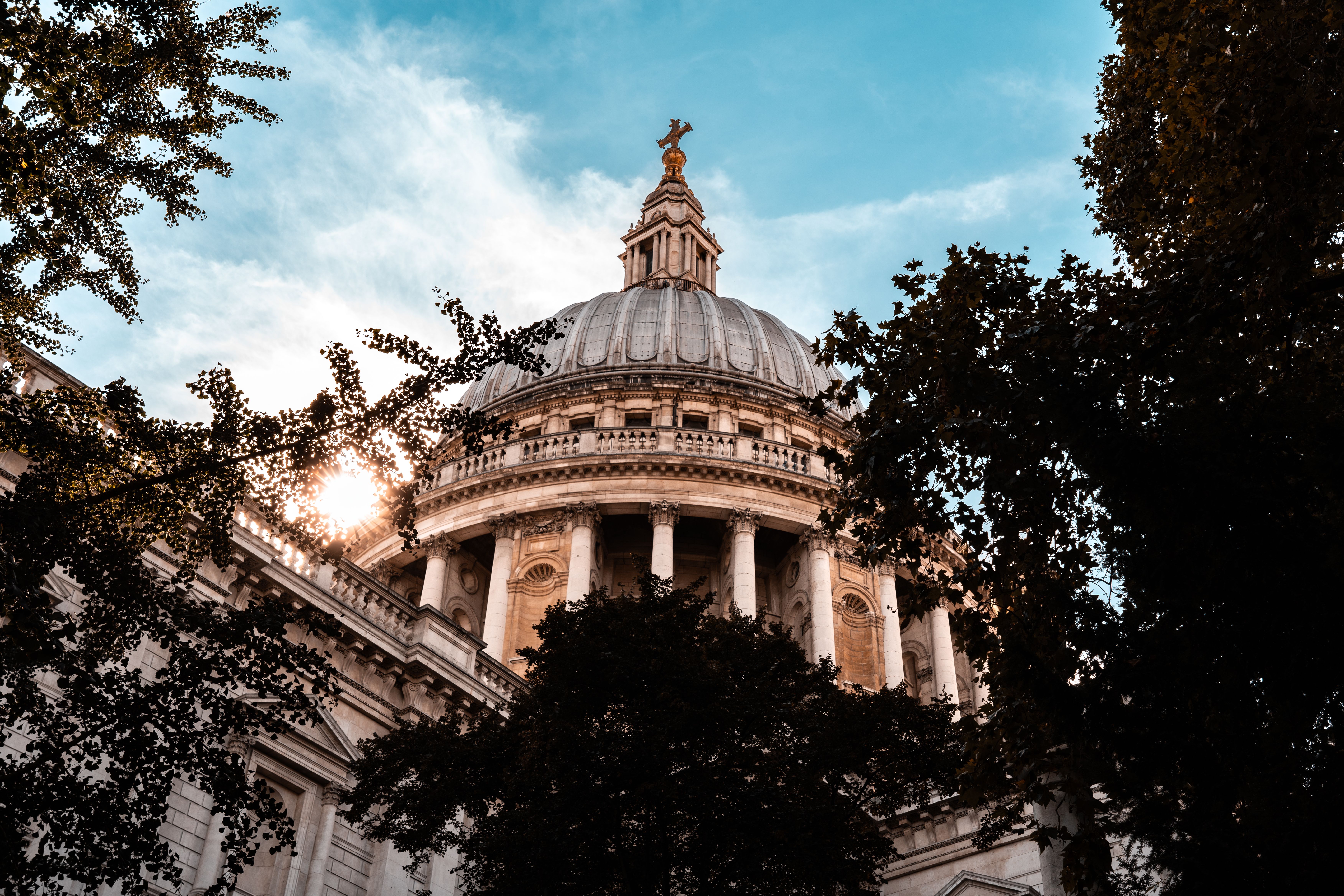 St Paul's Cathedral Dome in London at Sunset · Free Stock Photo