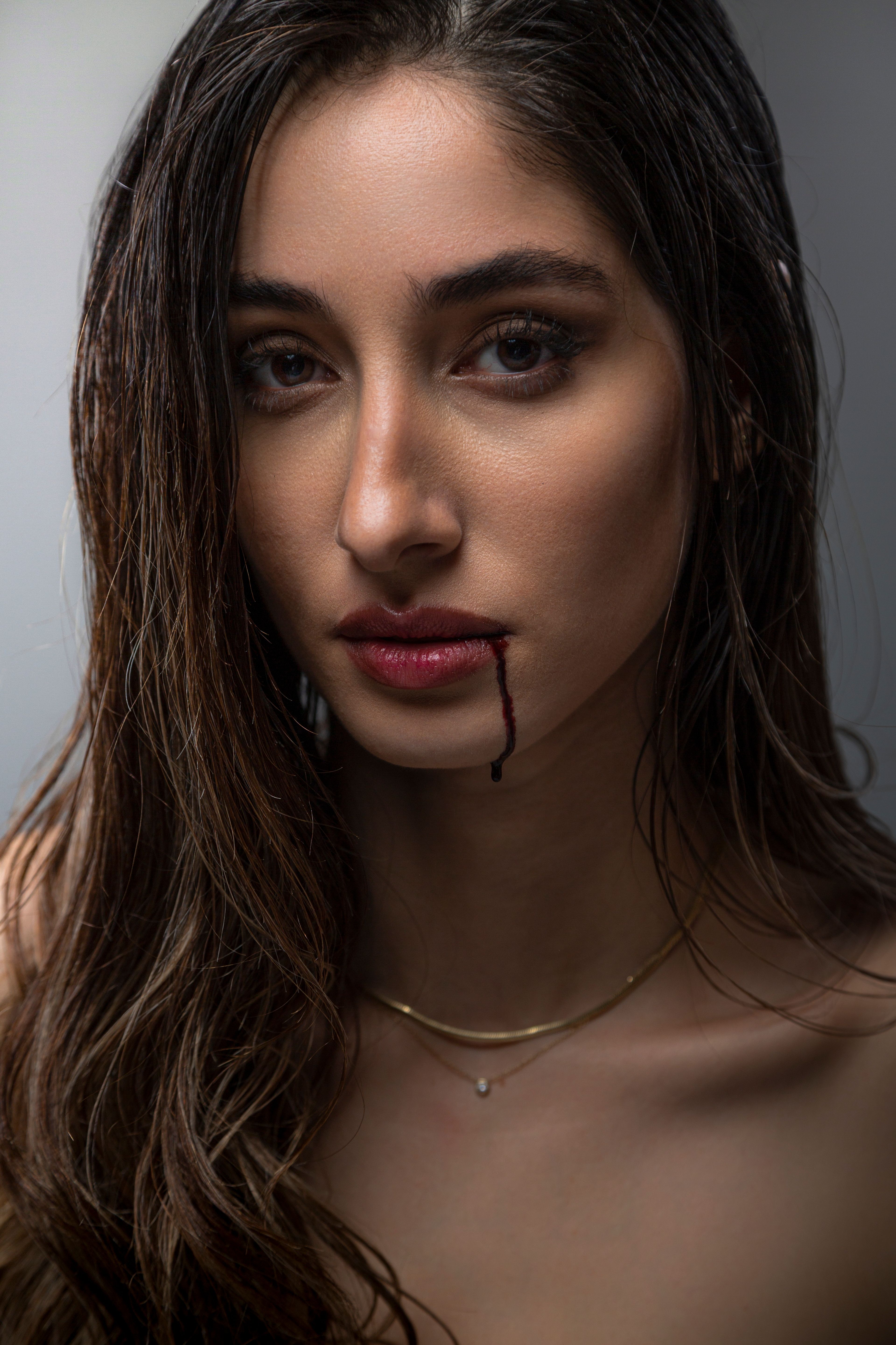 Portrait of Woman with Dramatic Look · Free Stock Photo