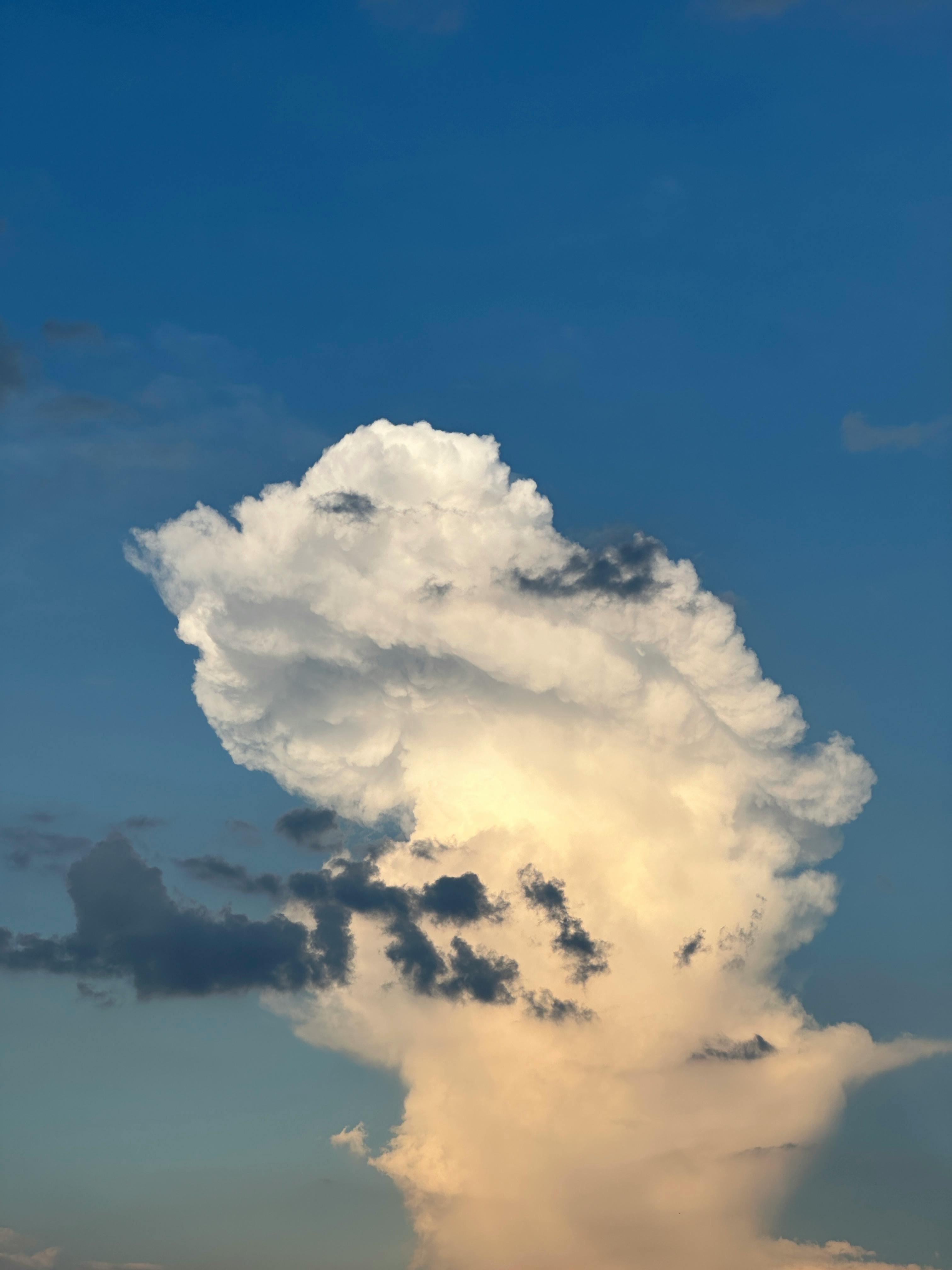Towering Cumulonimbus Cloud Over Blue Sky · Free Stock Photo