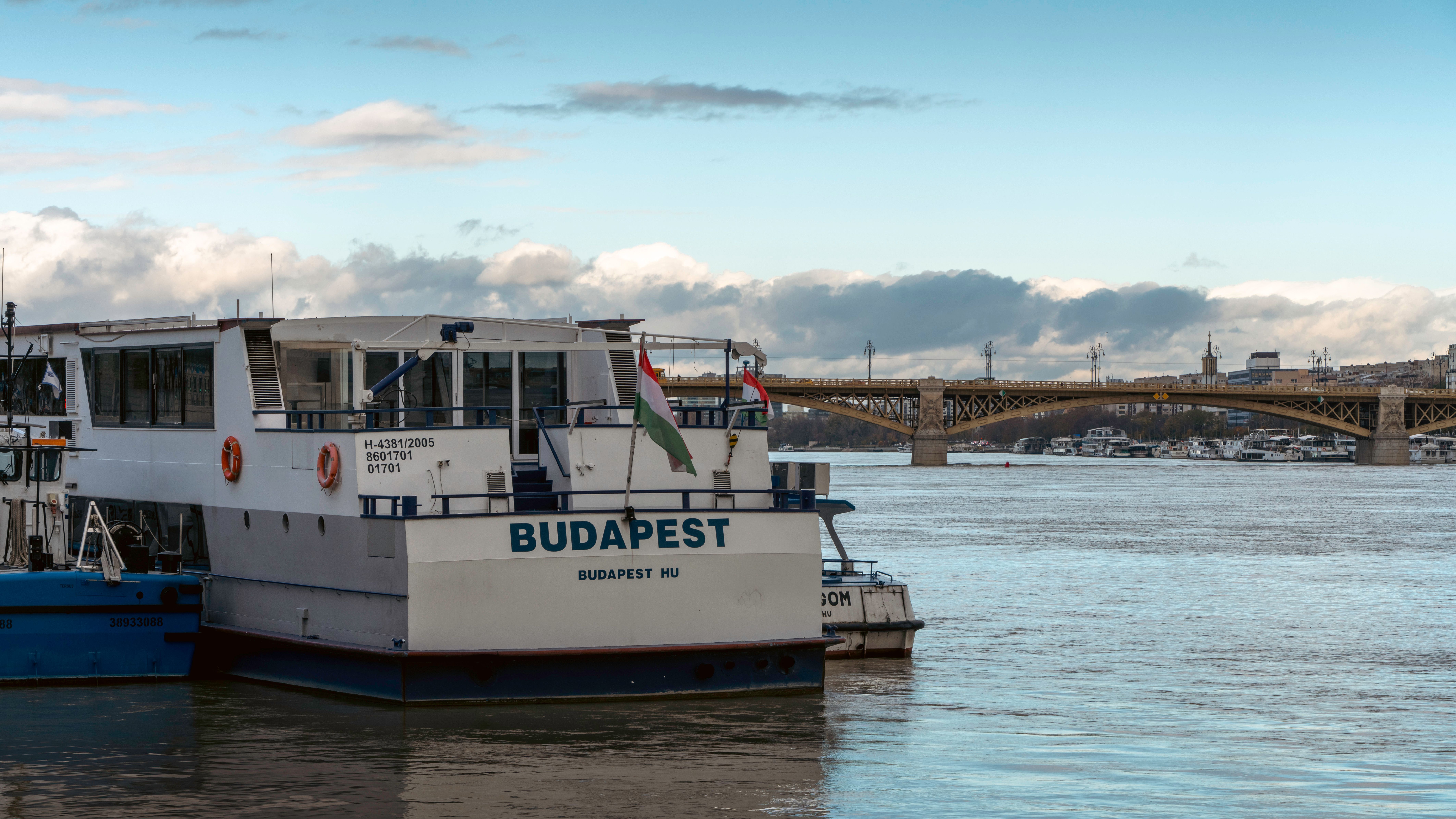 Anchored Boats on the Danube in Budapest · Free Stock Photo