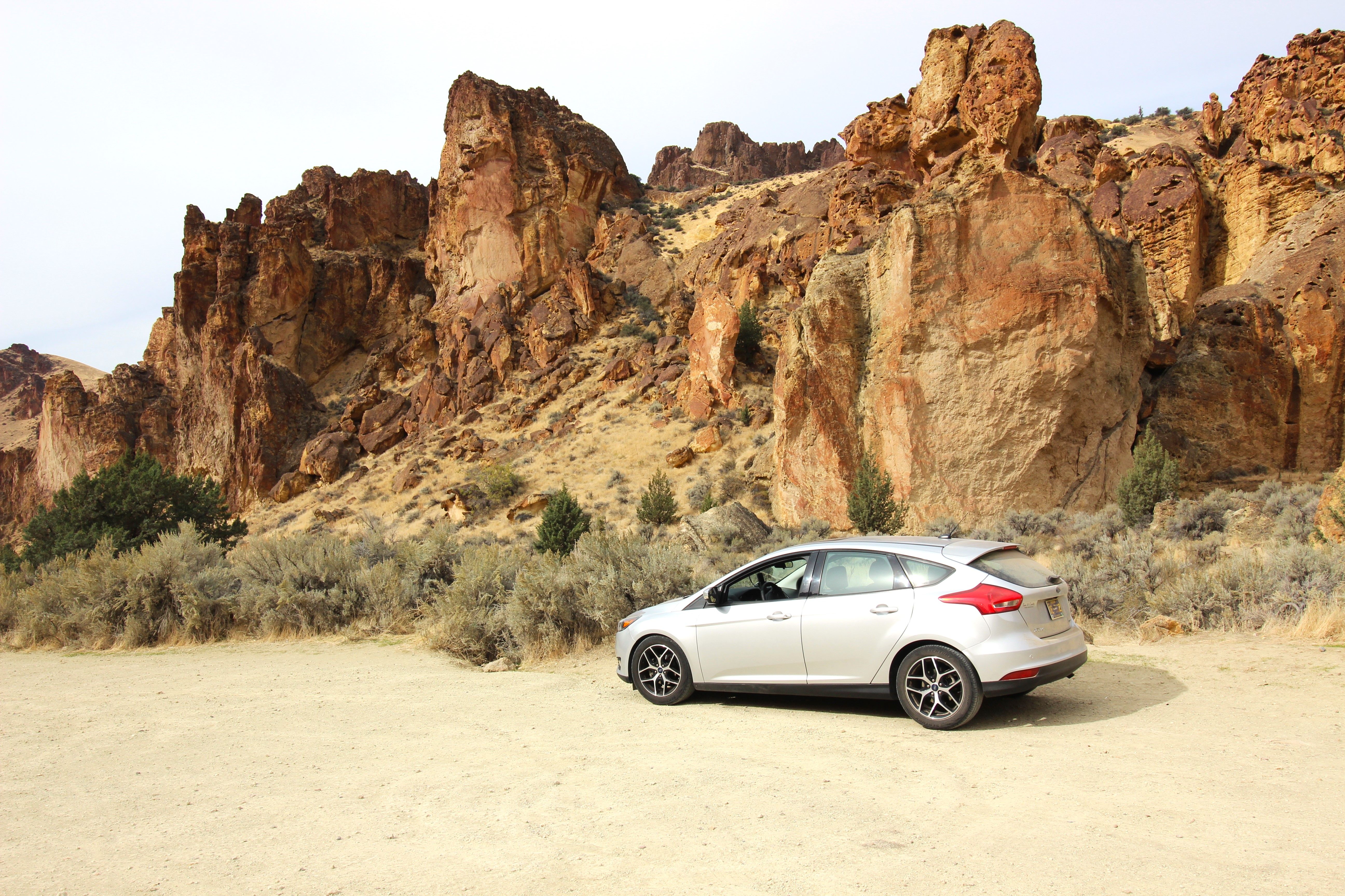 Ford Car Parked at Leslie Gulch, Oregon Desert · Free Stock Photo