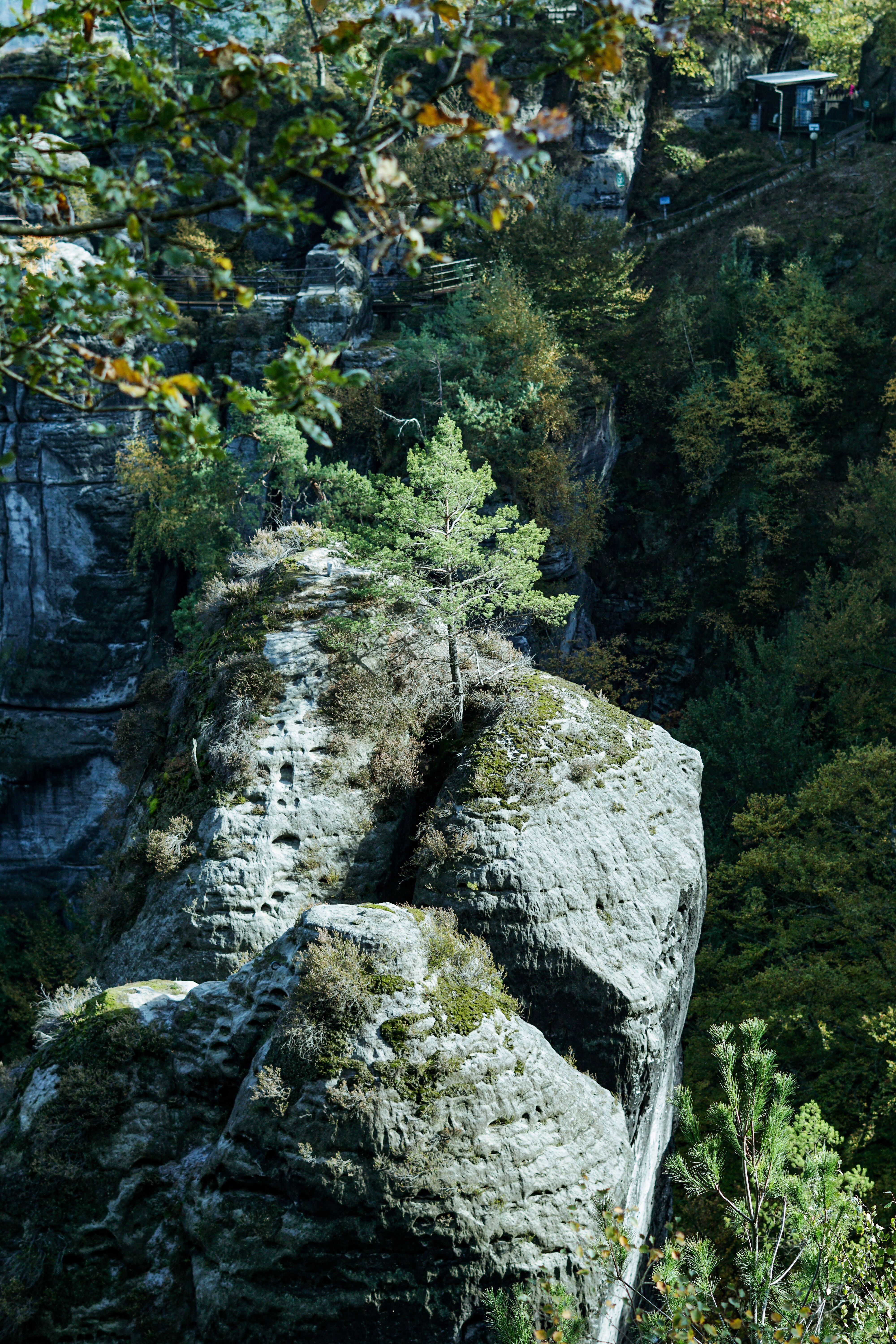 Dramatic Rock Formation in Saxon Switzerland · Free Stock Photo