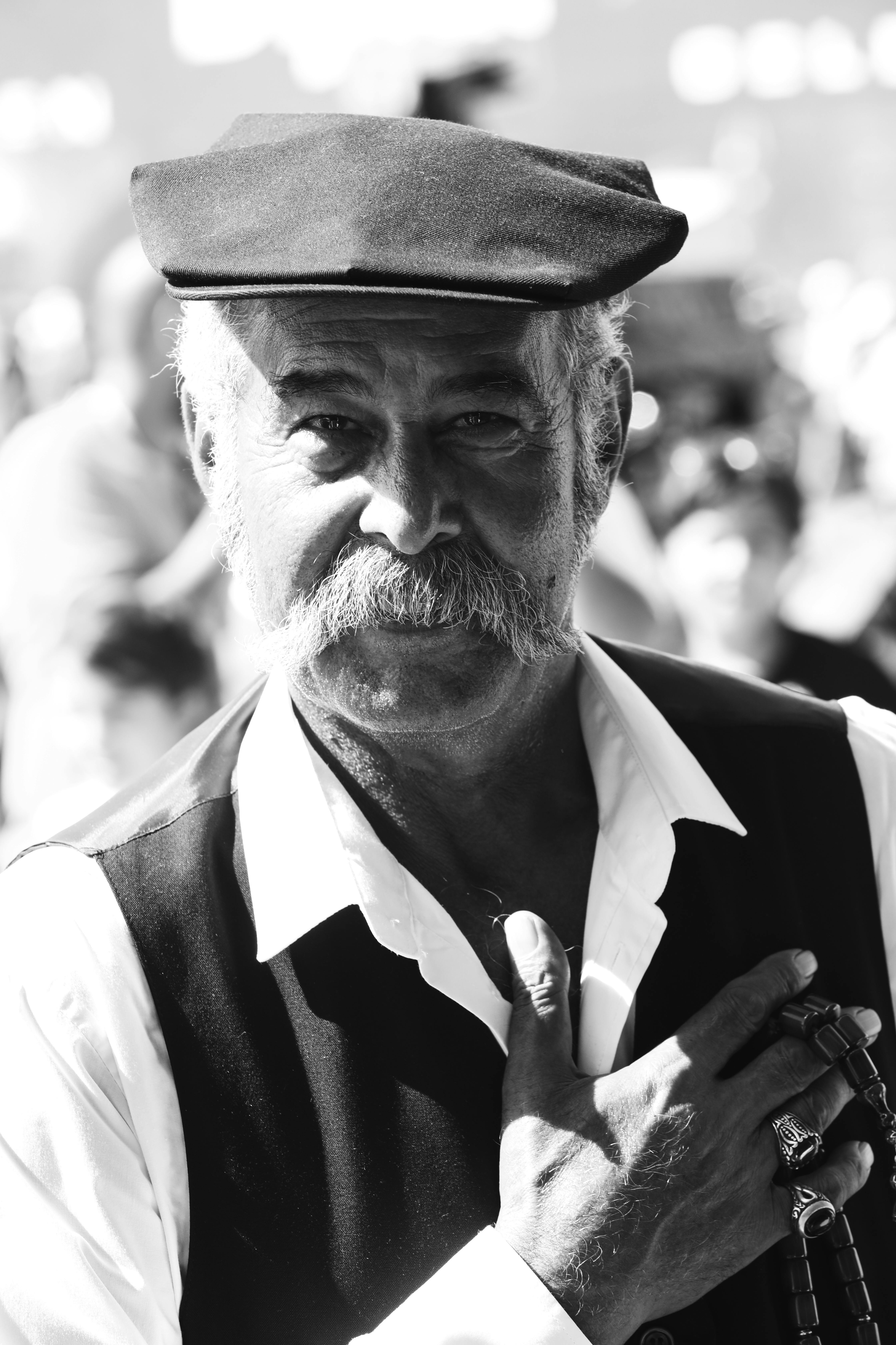 Black and White Portrait of a Distinguished Man · Free Stock Photo