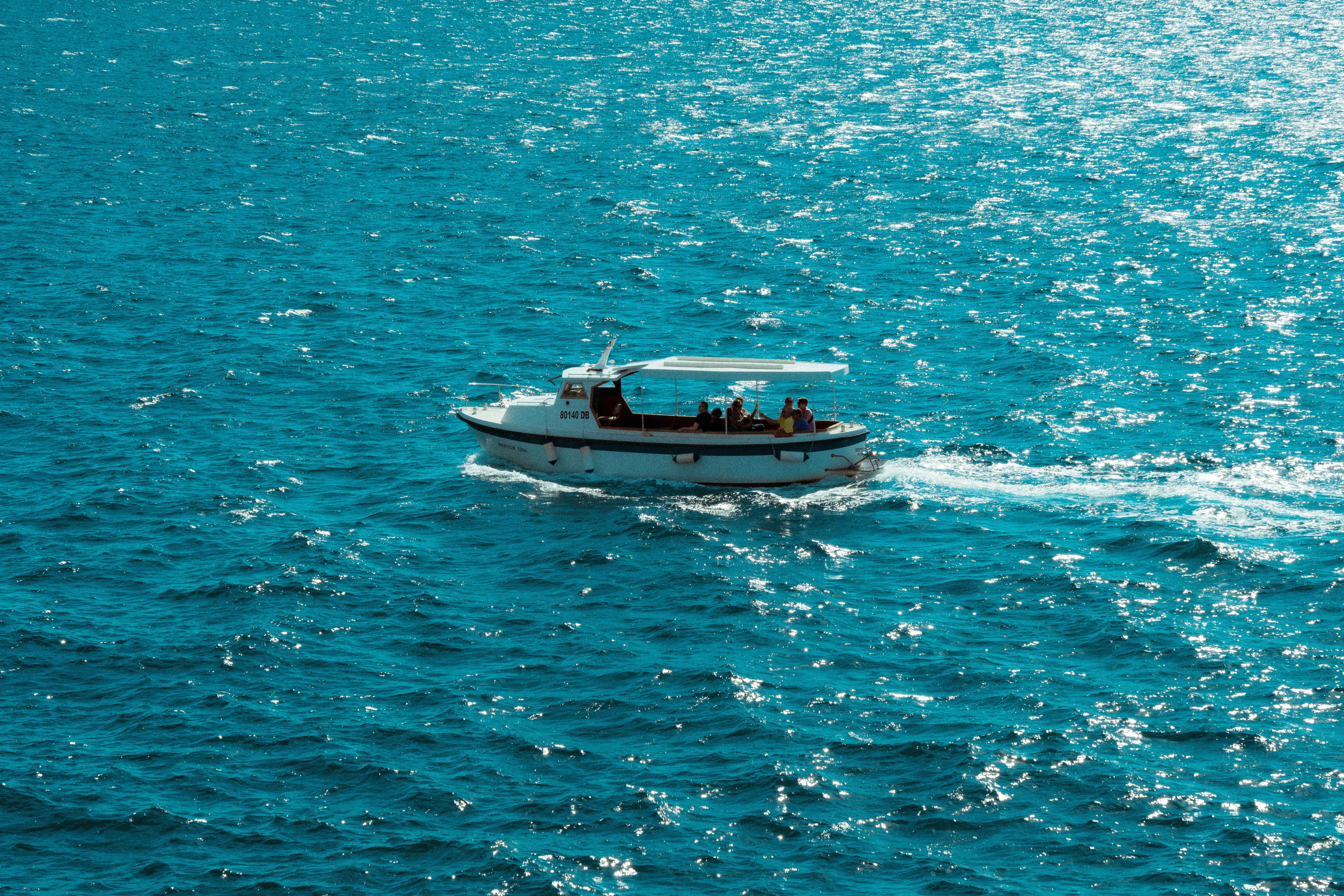 Scenic Boat Ride in Adriatic Sea, Croatia · Free Stock Photo