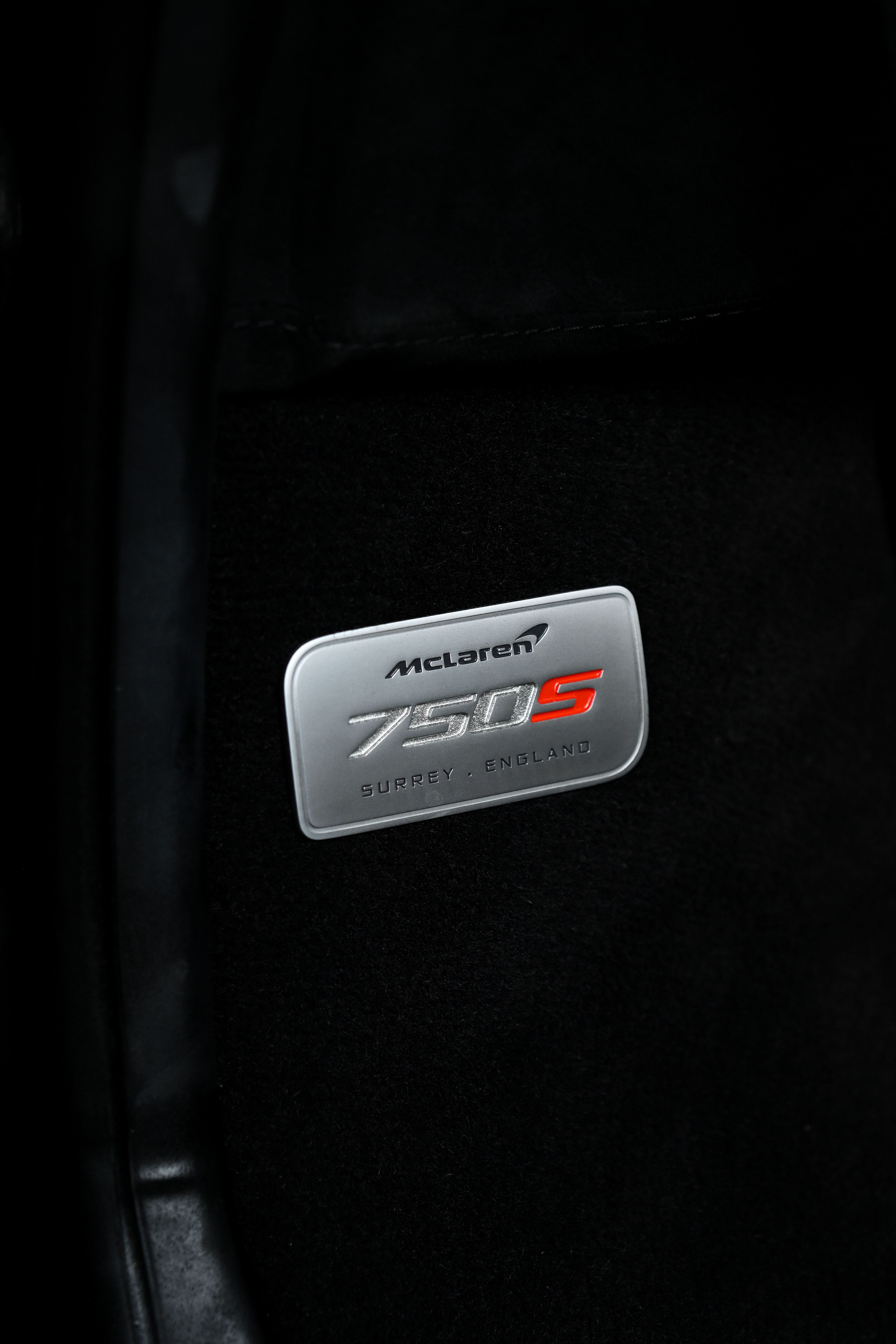 McLaren 750S Interior Badge Close-Up · Free Stock Photo