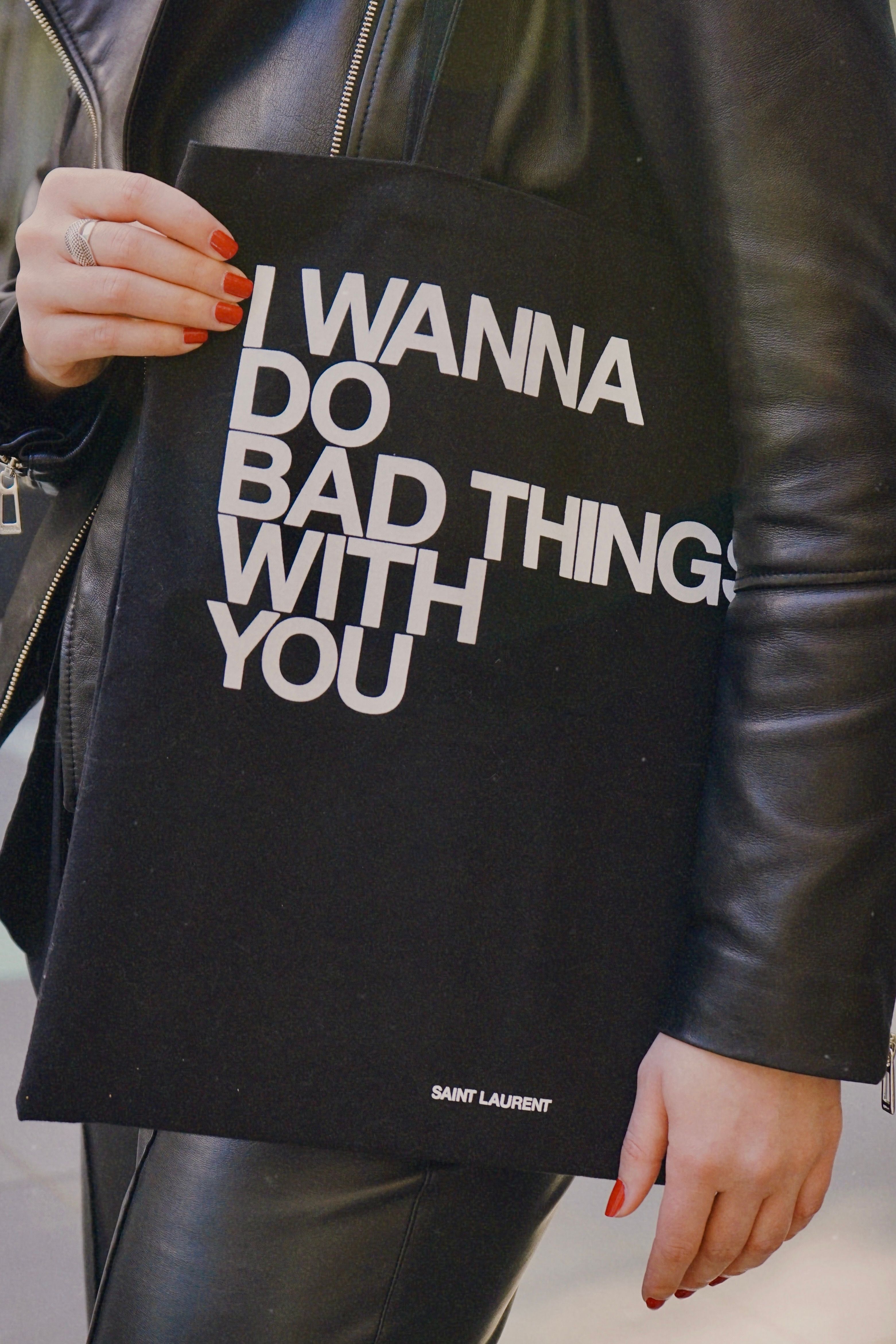 Fashionable Tote Bag with Bold Typography in Berlin · Free Stock Photo