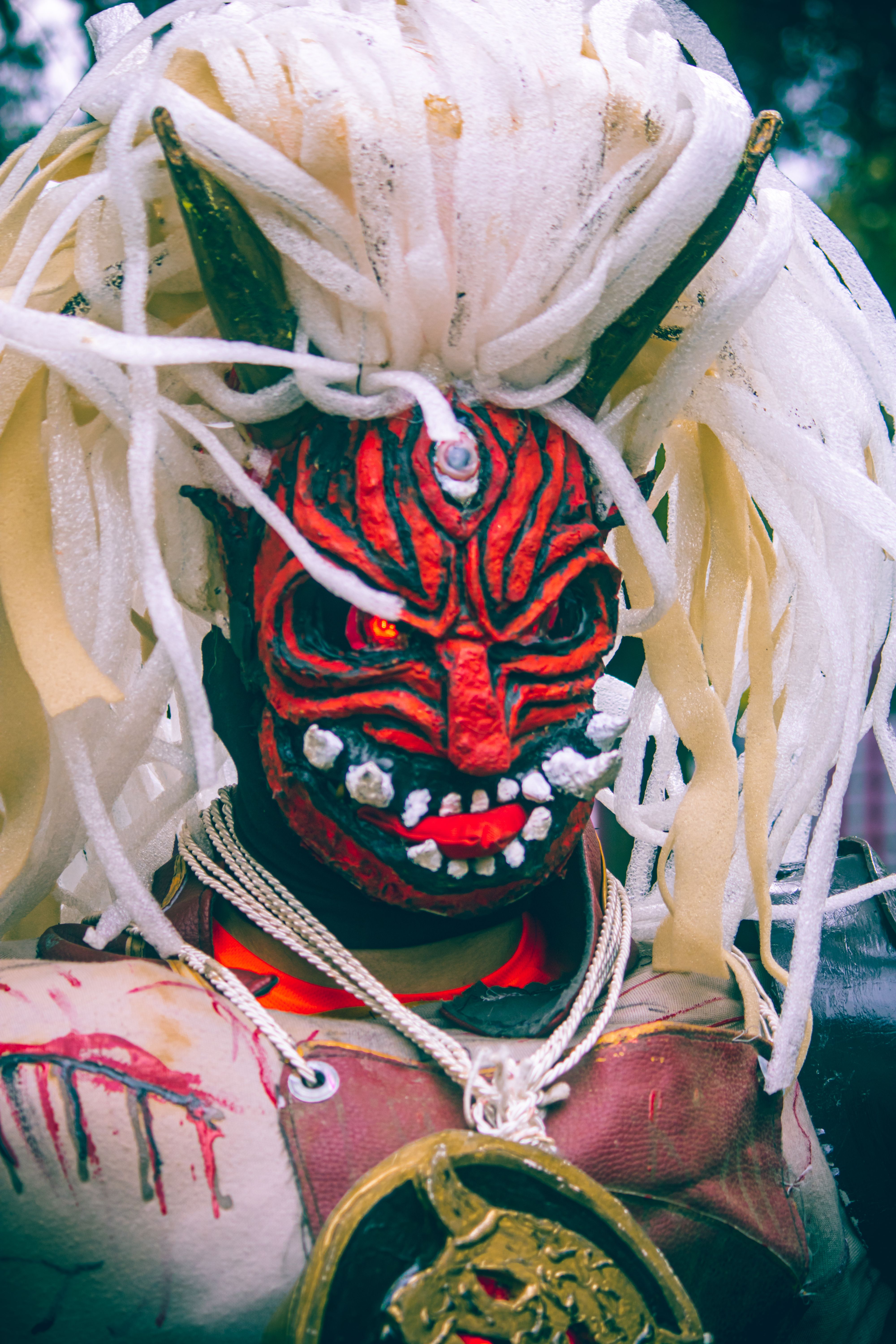 Vibrant Samurai Demon Cosplay in Mexico City · Free Stock Photo