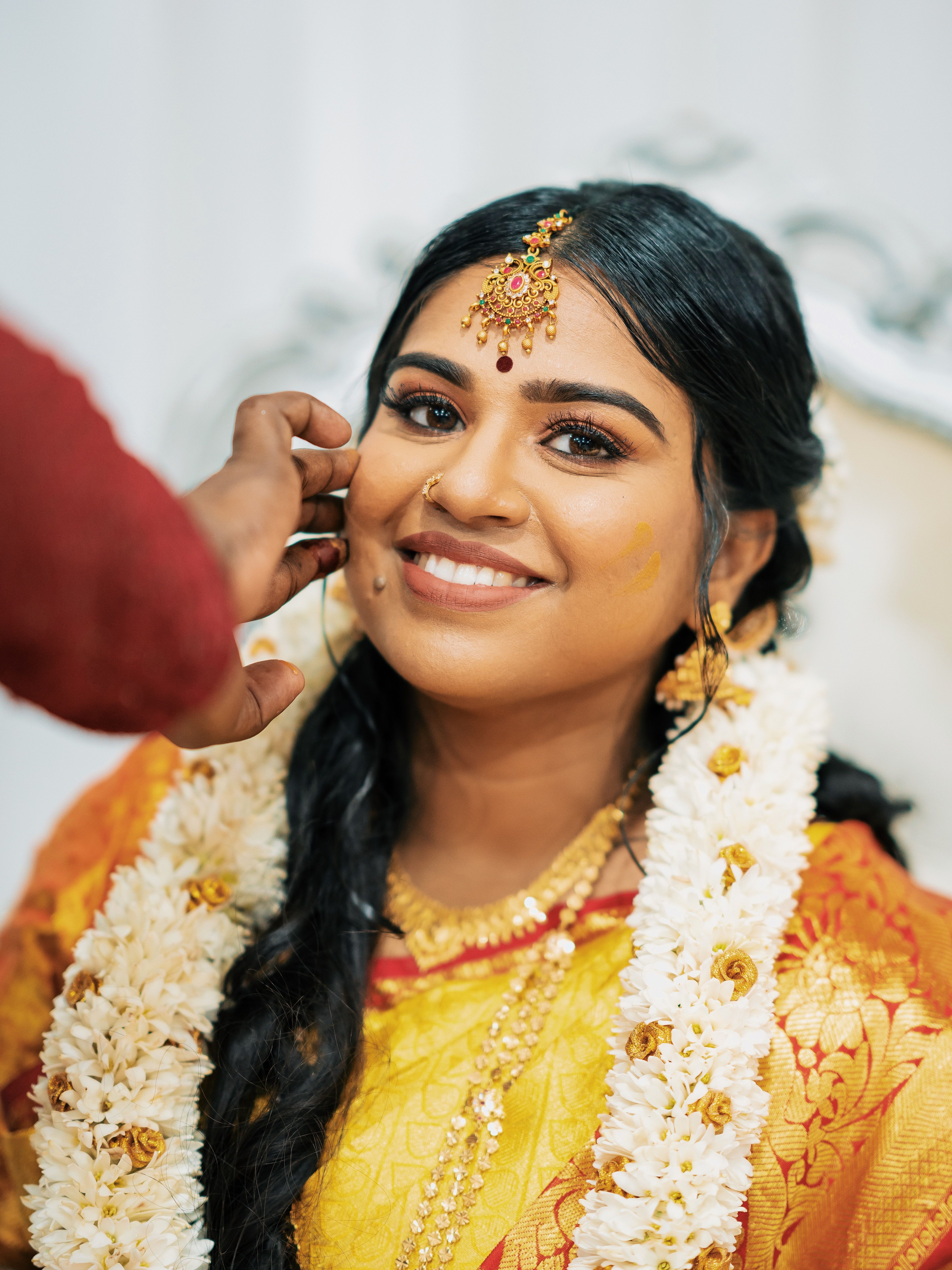 Joyful Indian Bride in Traditional Attire · Free Stock Photo