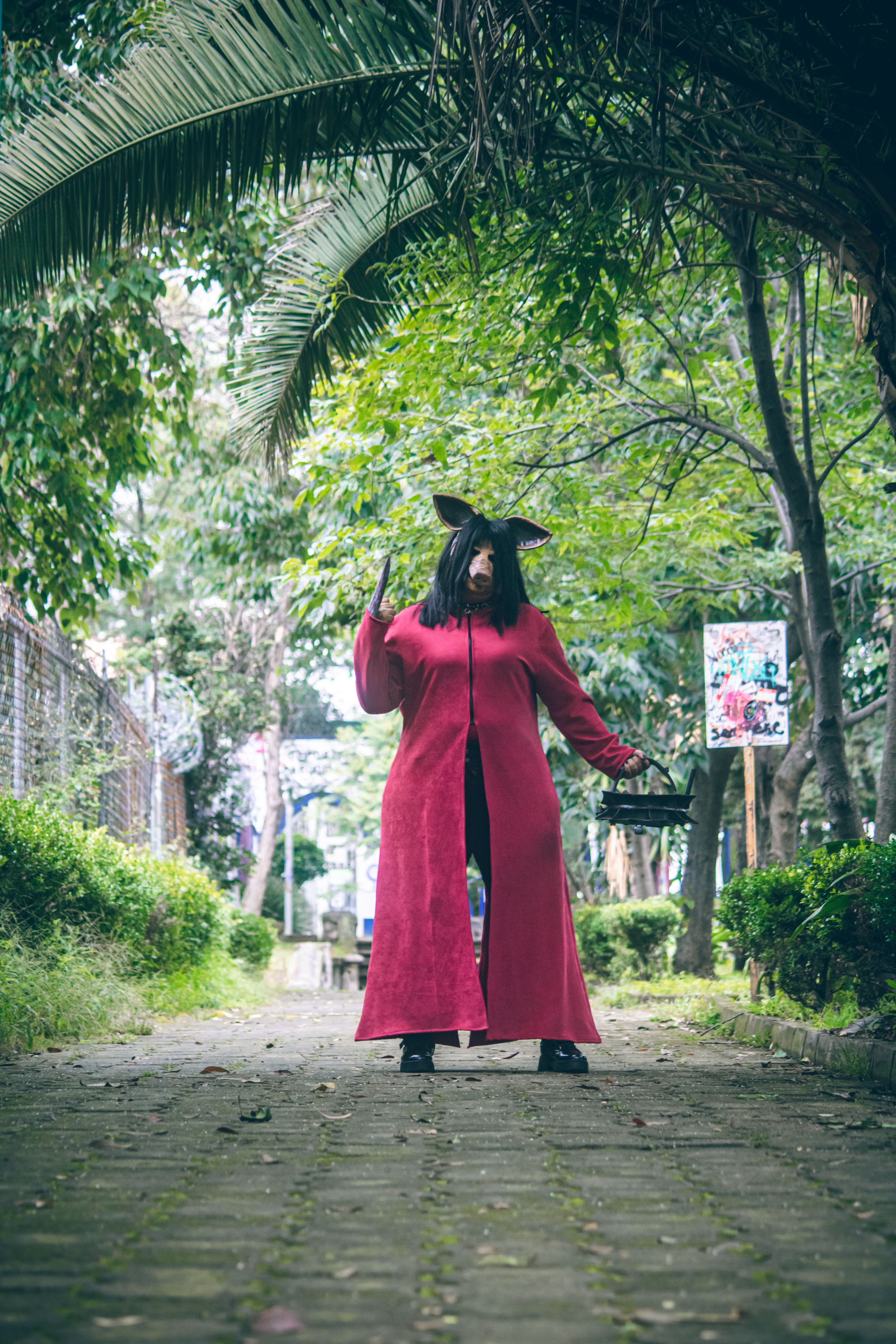 Artistic Cosplay in Lush Outdoor Setting · Free Stock Photo