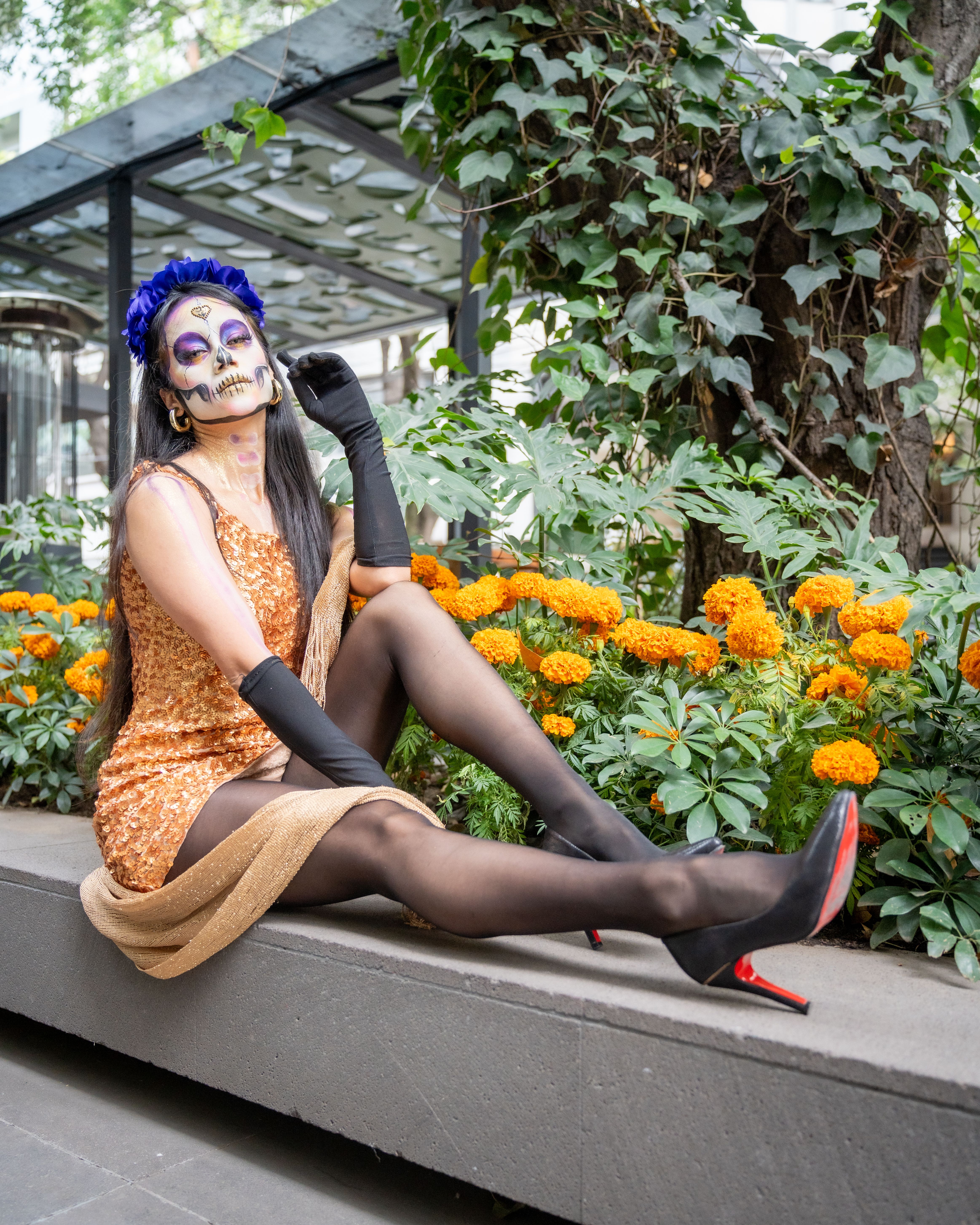 Elegant Day of the Dead Catrina in Ciudad de México · Free Stock Photo