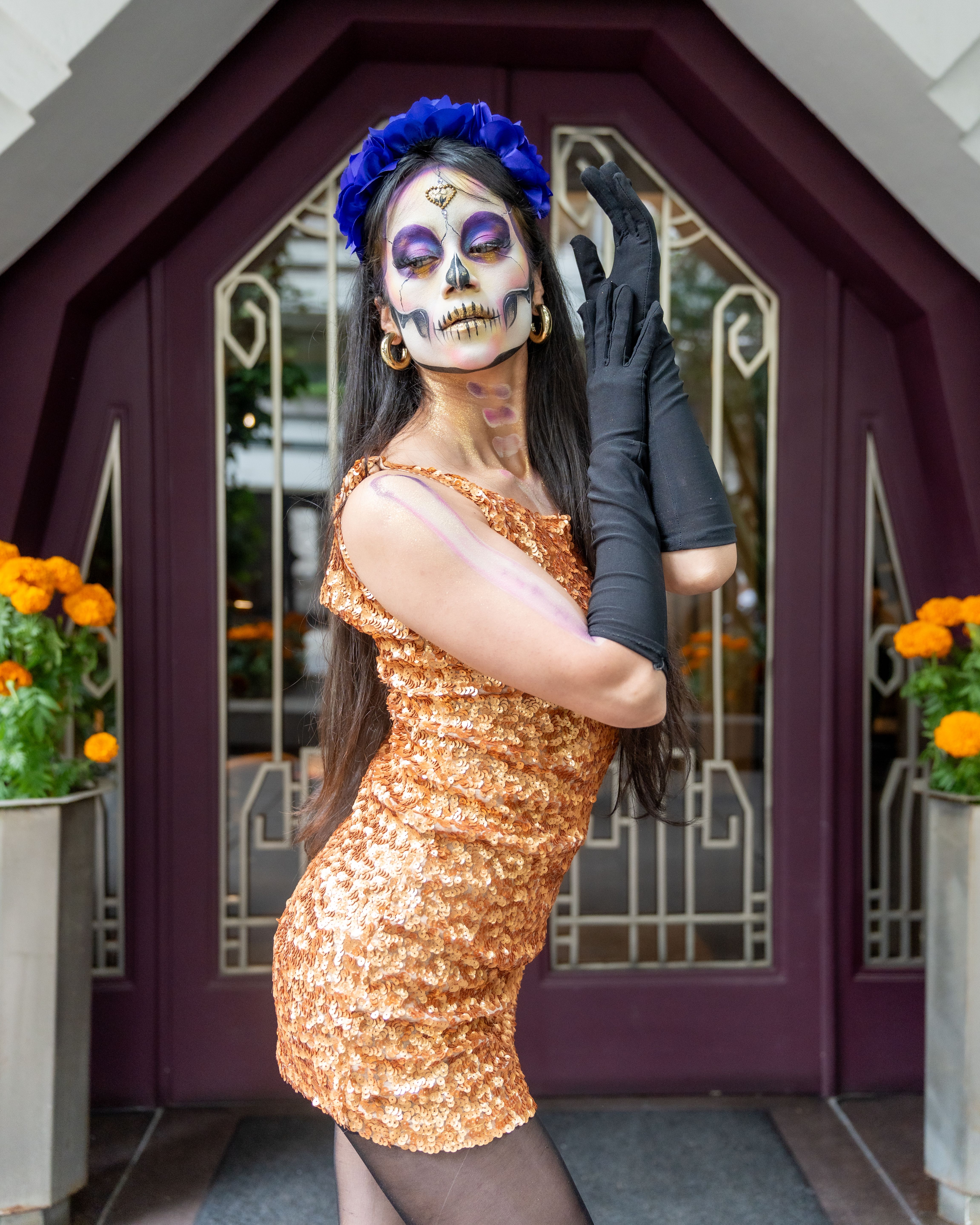 Vibrant Catrina Costume Celebrating Day of the Dead · Free Stock Photo