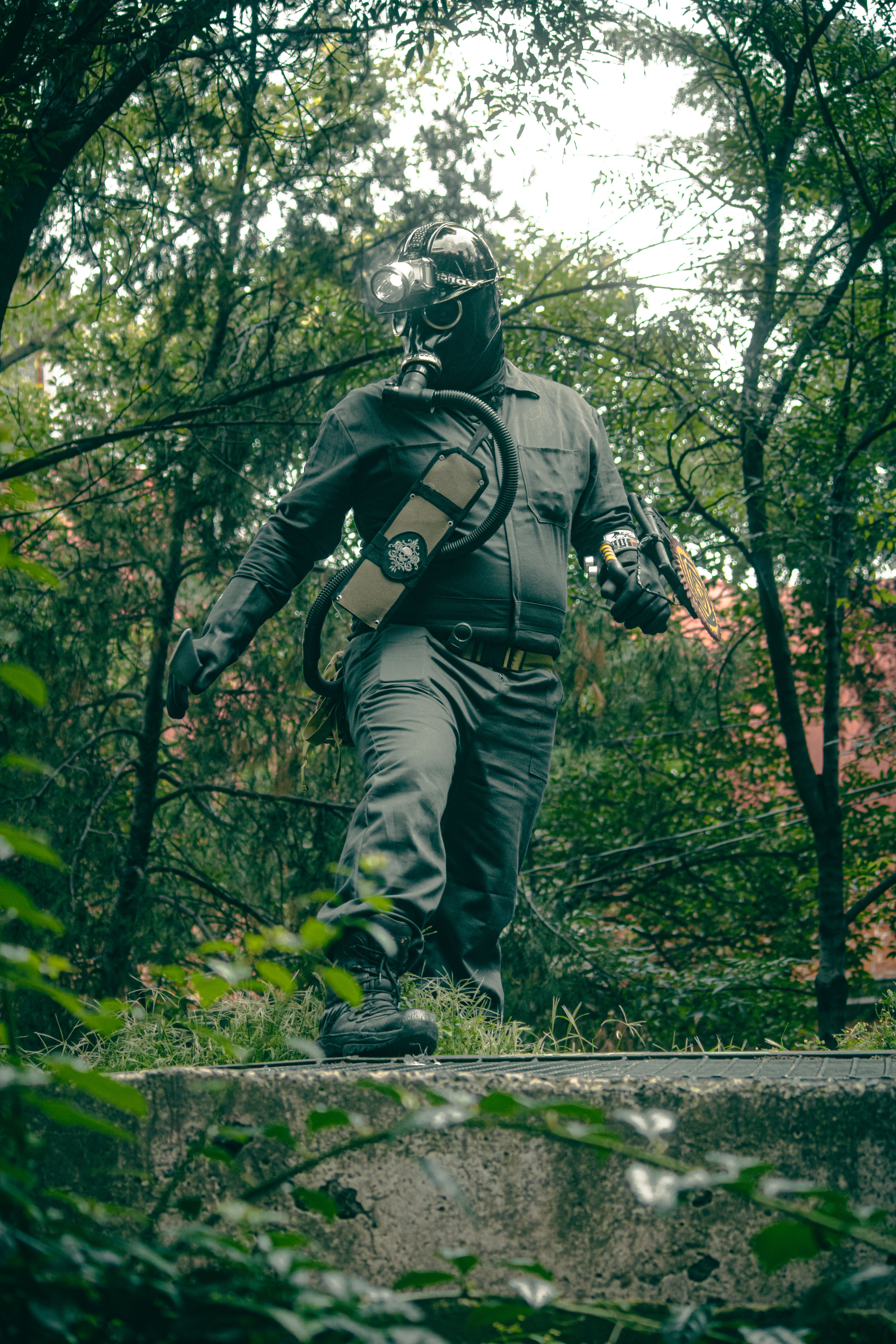 Dramatic Cosplay in Urban Forest Setting · Free Stock Photo