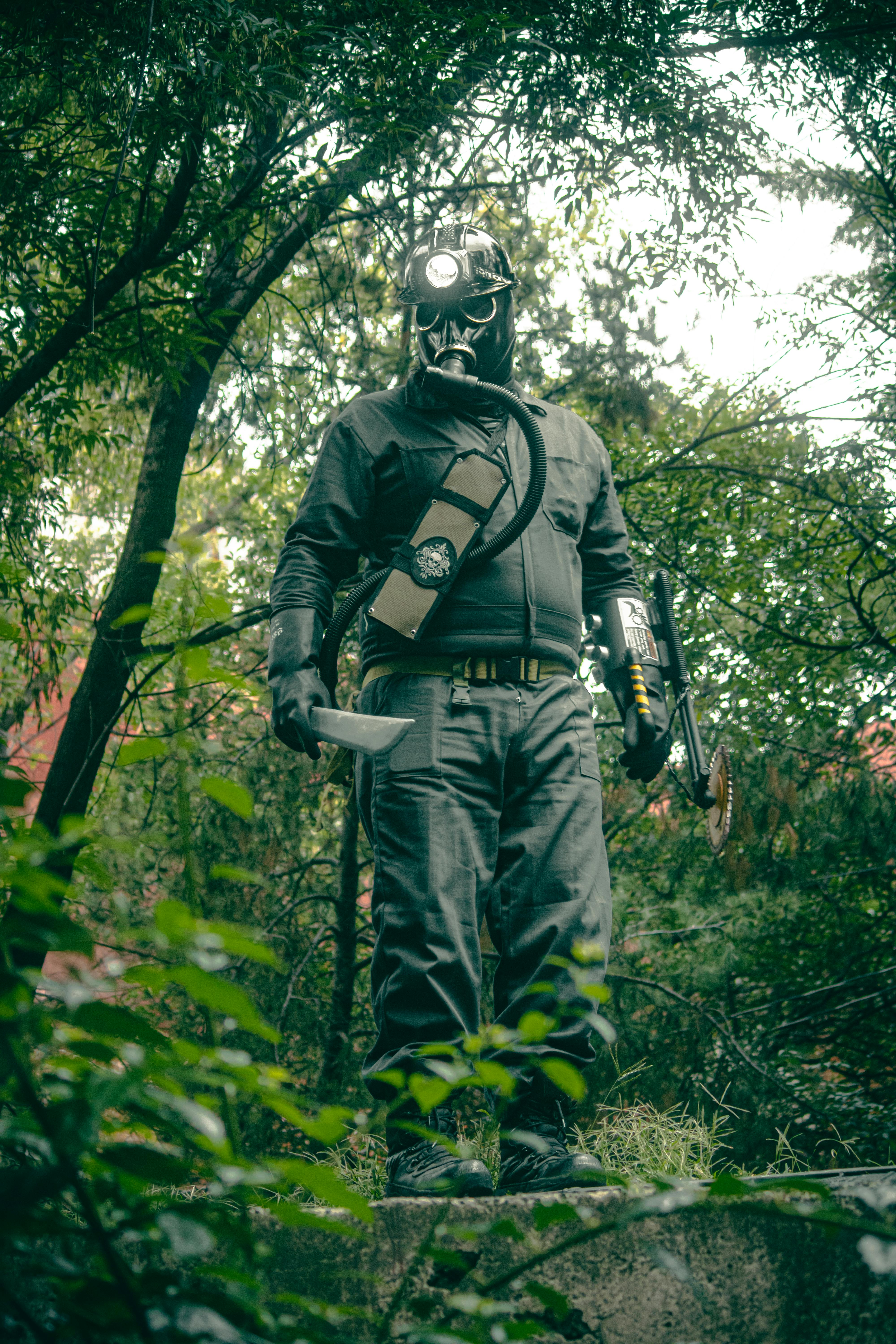 Mysterious Cosplay in Forest Setting · Free Stock Photo