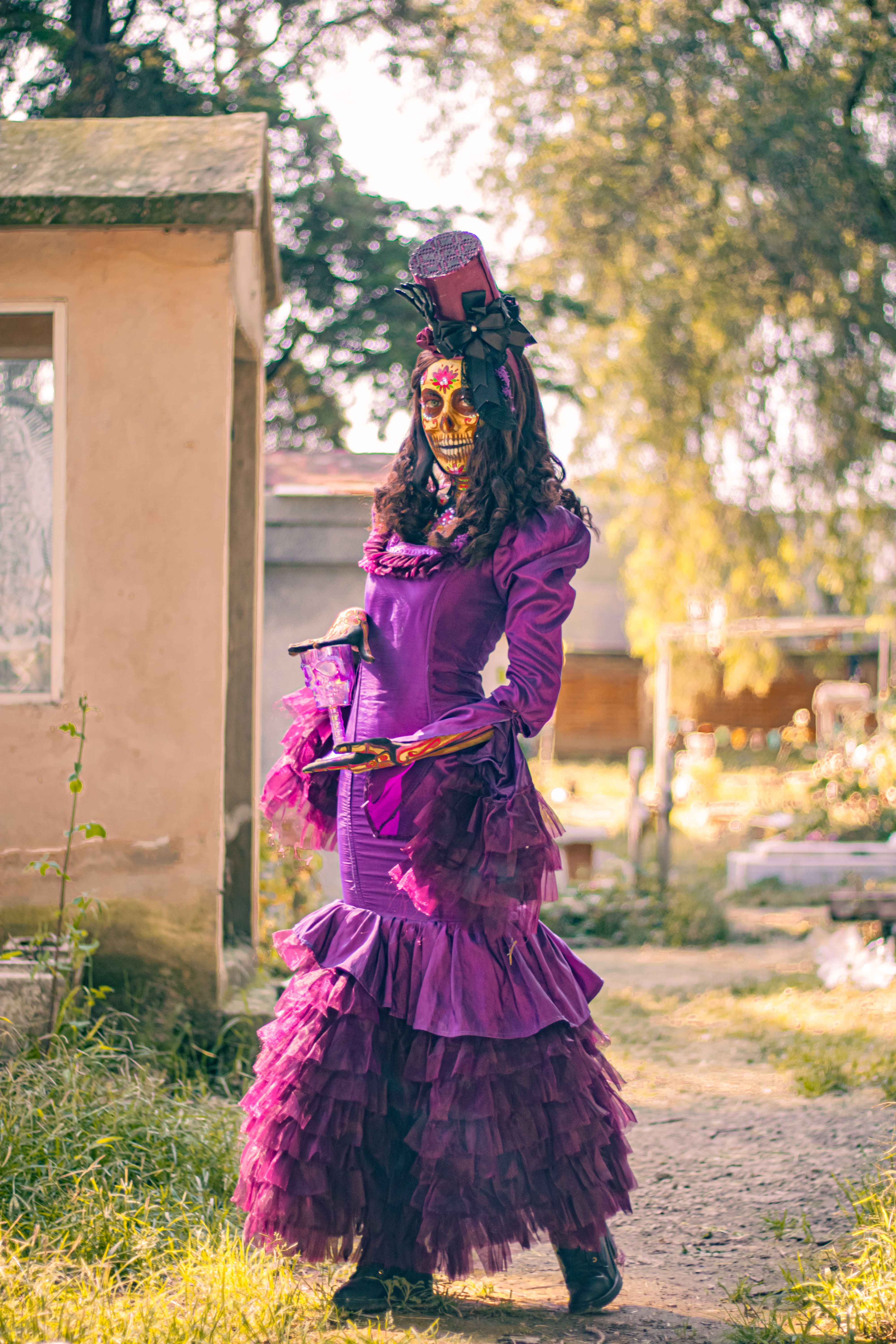 Elegant Catrina in Day of the Dead Celebration · Free Stock Photo
