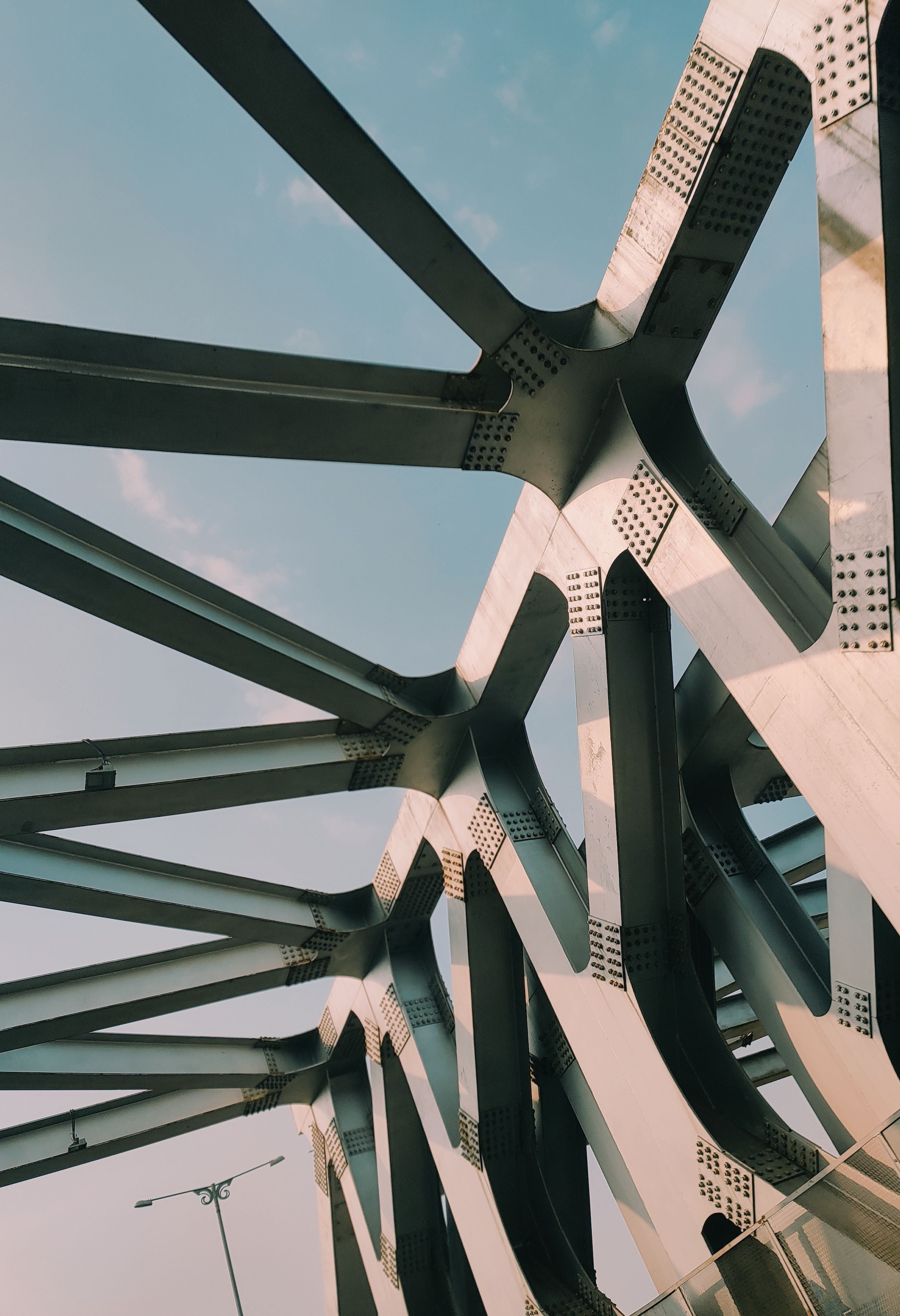 Modern Architectural Bridge Structure Close-Up · Free Stock Photo