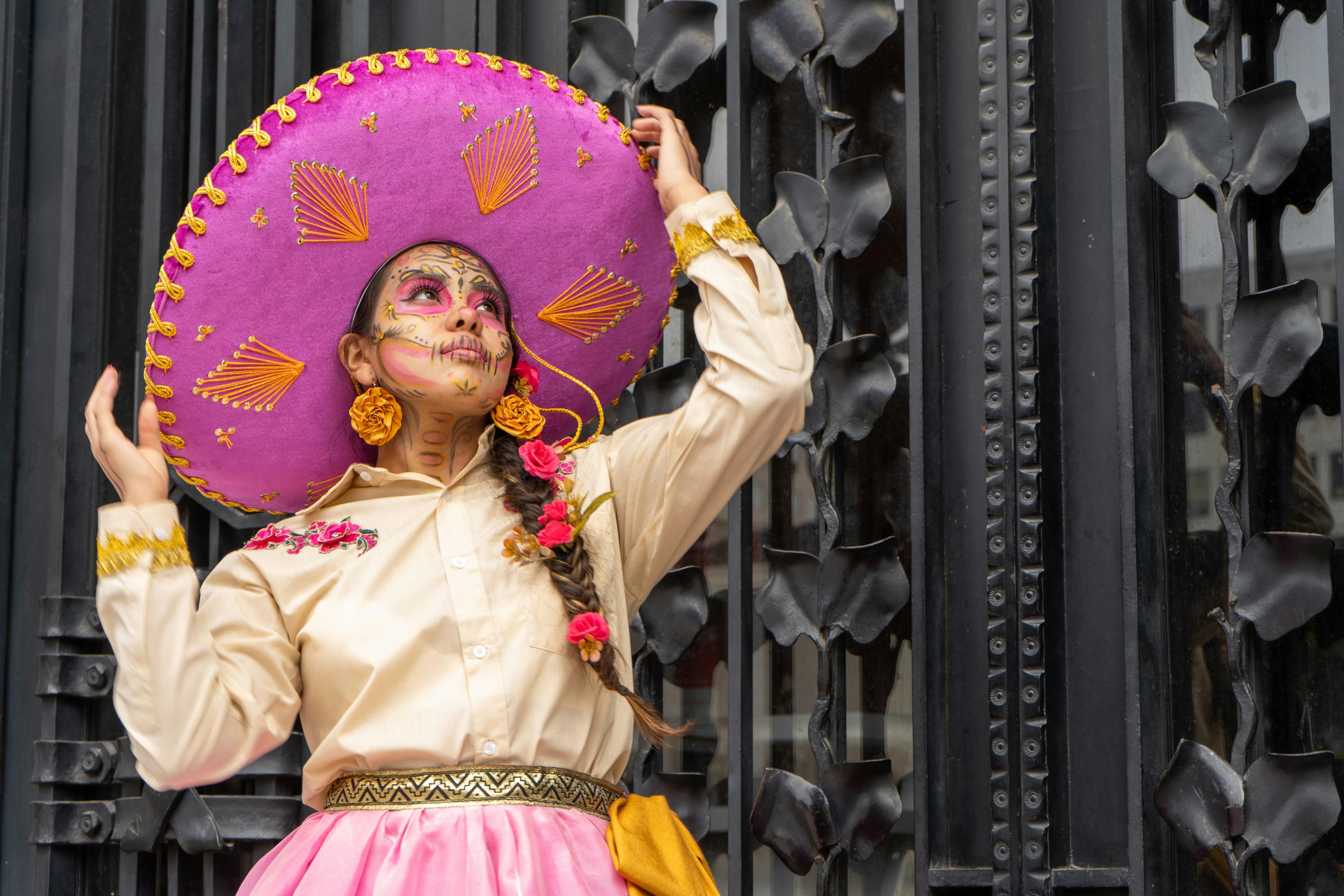 Traditional Catrina Costume in Mexico City · Free Stock Photo