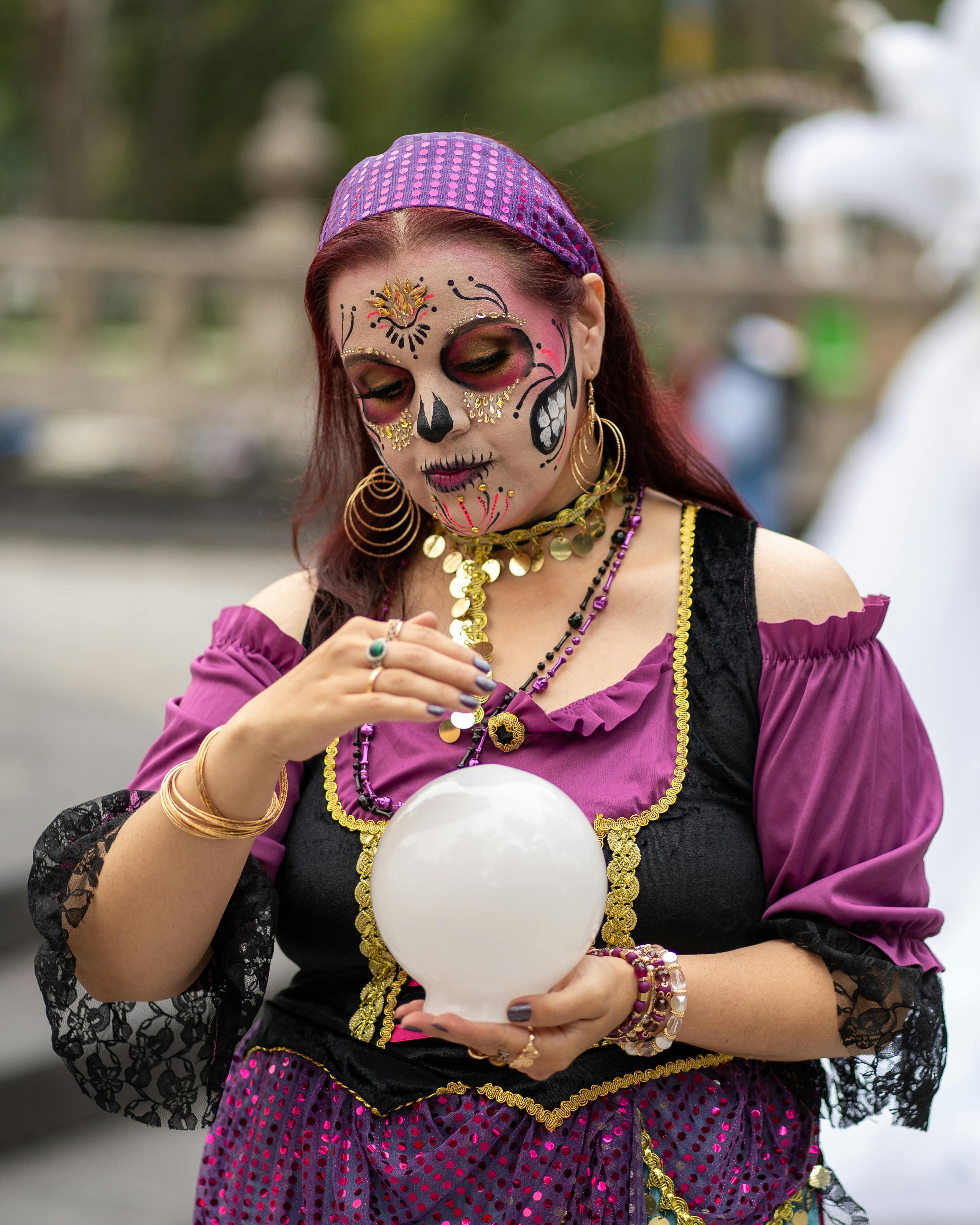Colorful Catrina Makeup at Mexican Celebration · Free Stock Photo