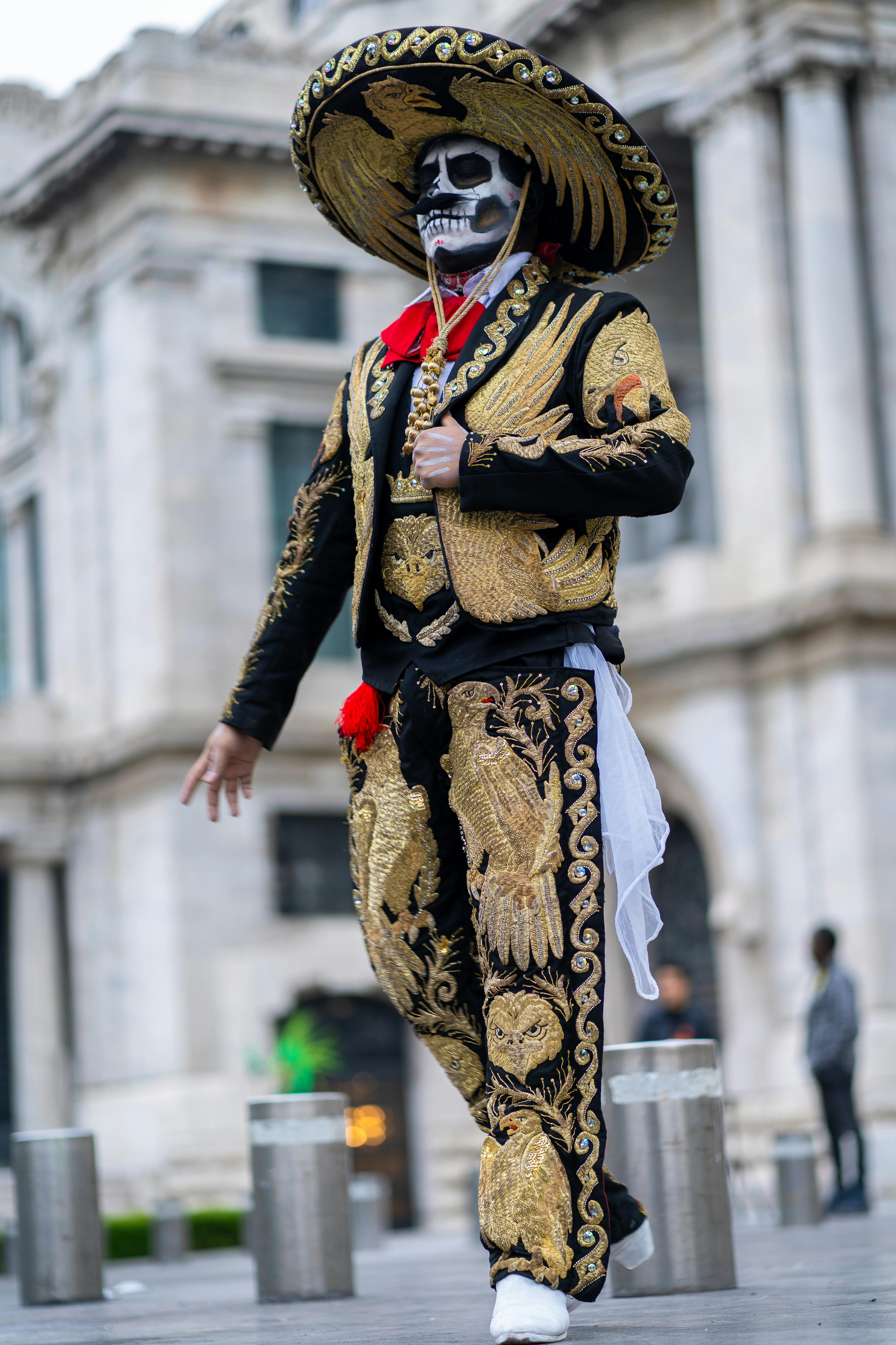 Traditional Catrina Costume in Mexico City · Free Stock Photo