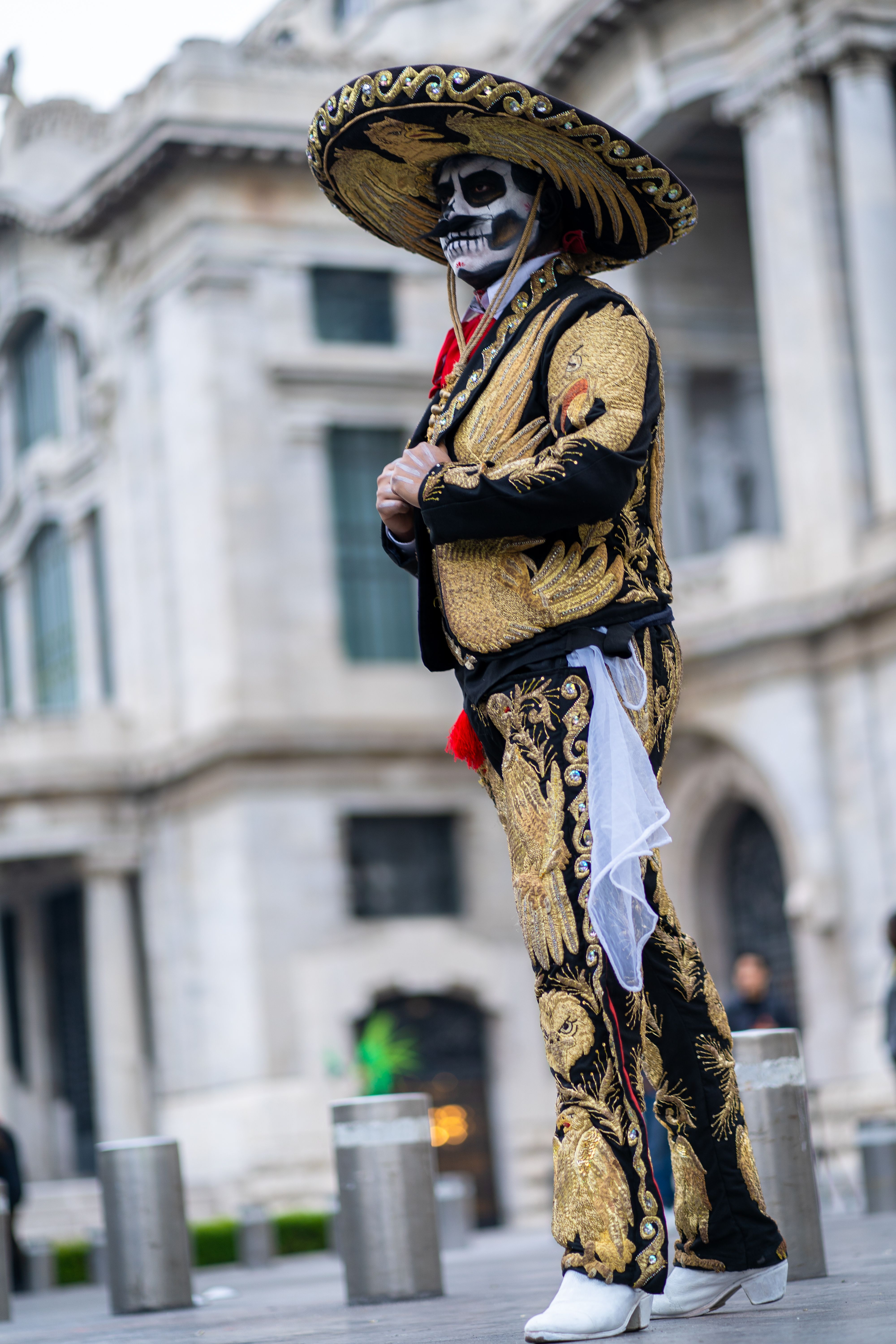 Catrín Del Día De Muertos En La Ciudad De México · Foto de stock gratuita