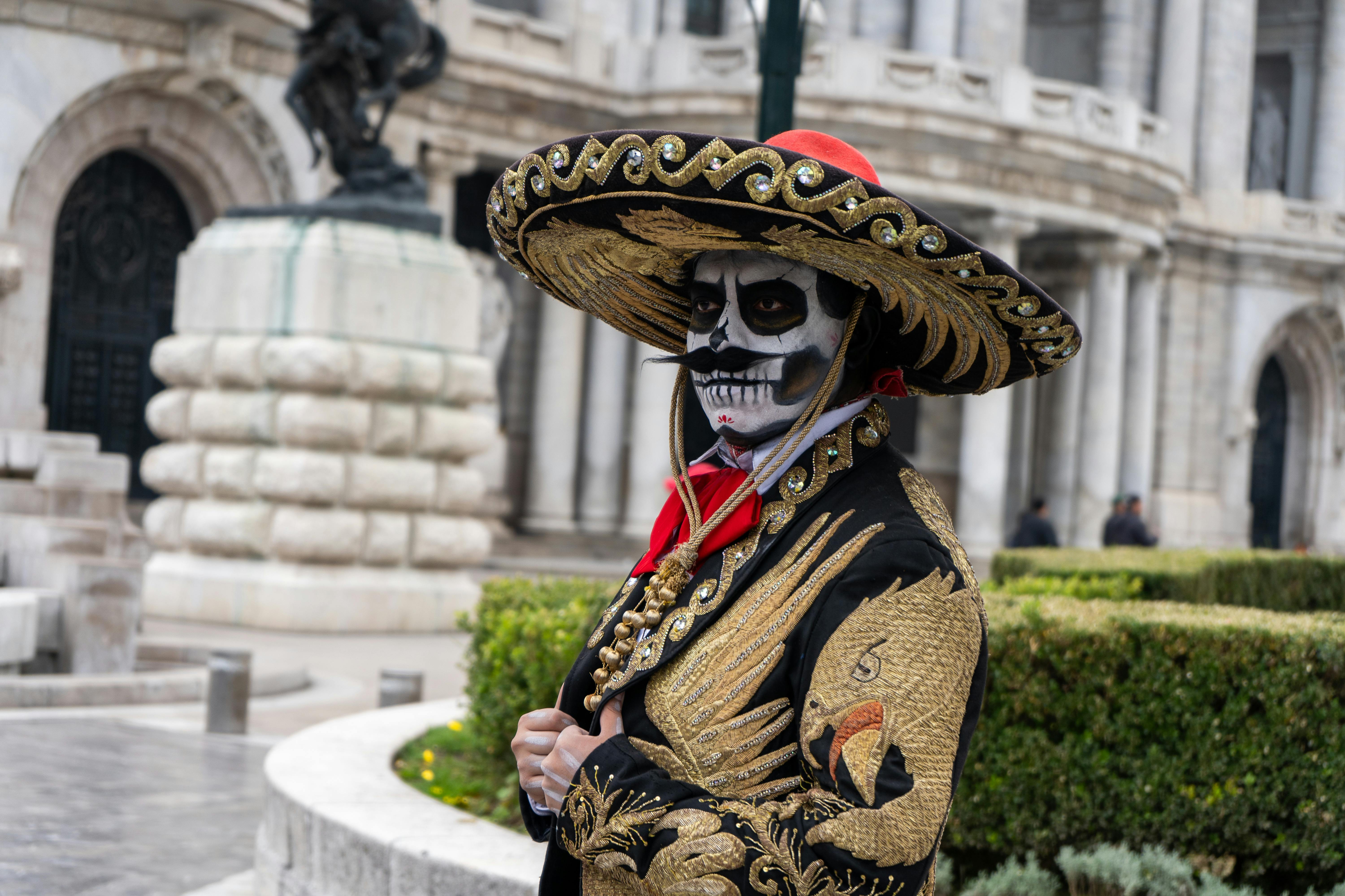 Day of the Dead Catrina in Mexico City Street · Free Stock Photo