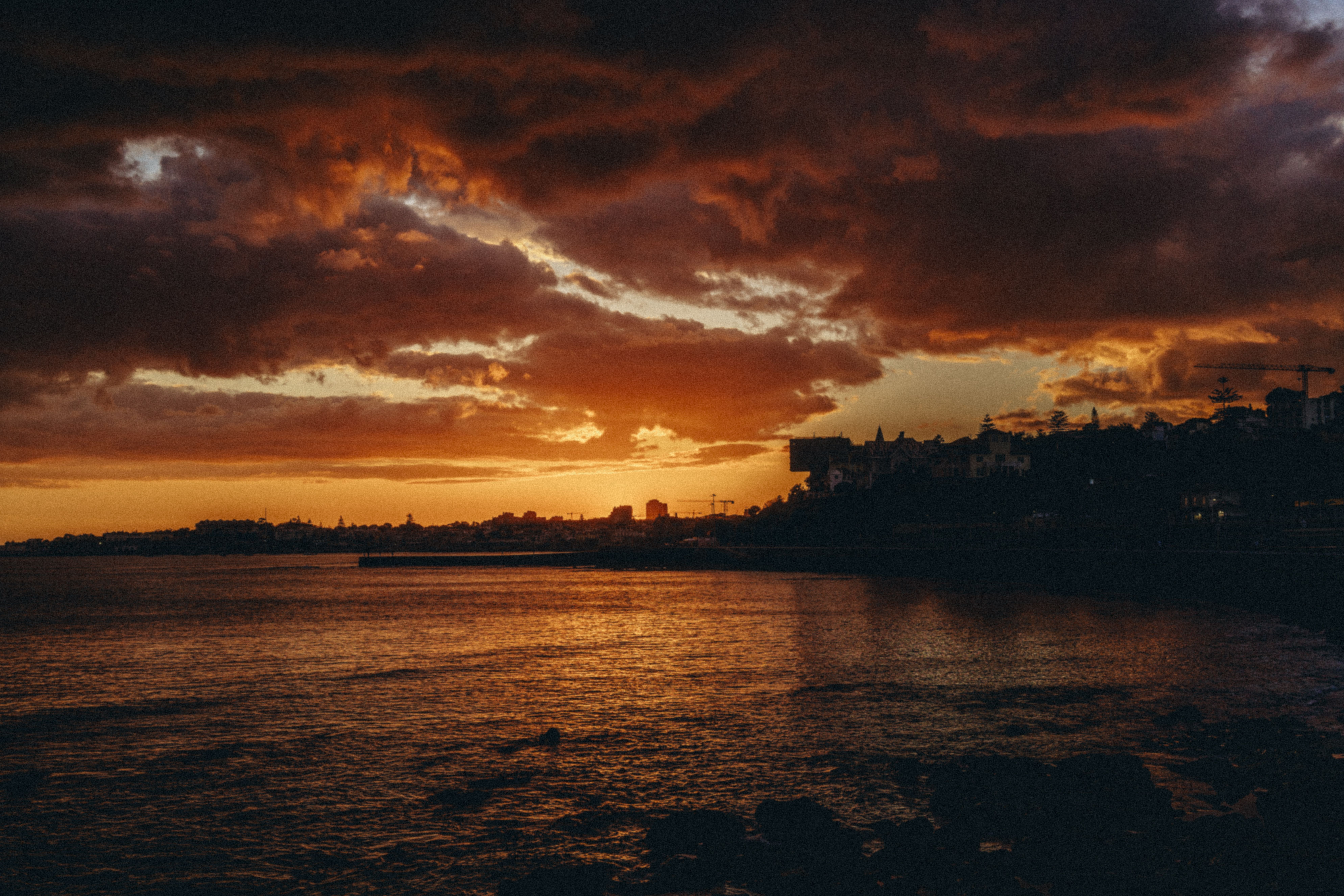 Dramatic Coastal Sunset Over Cascais, Portugal · Free Stock Photo