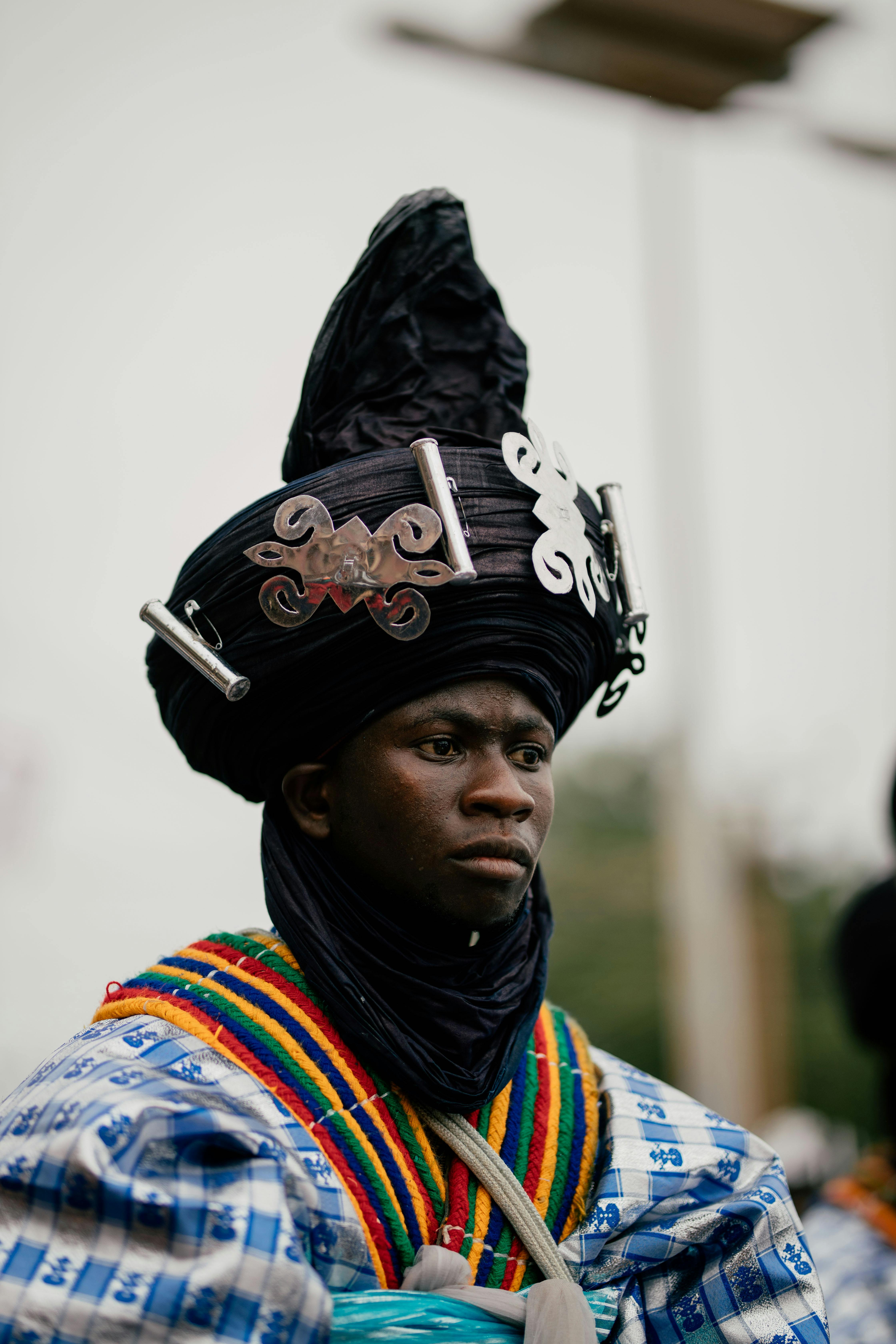 Man in Traditional African Tribal Attire · Free Stock Photo