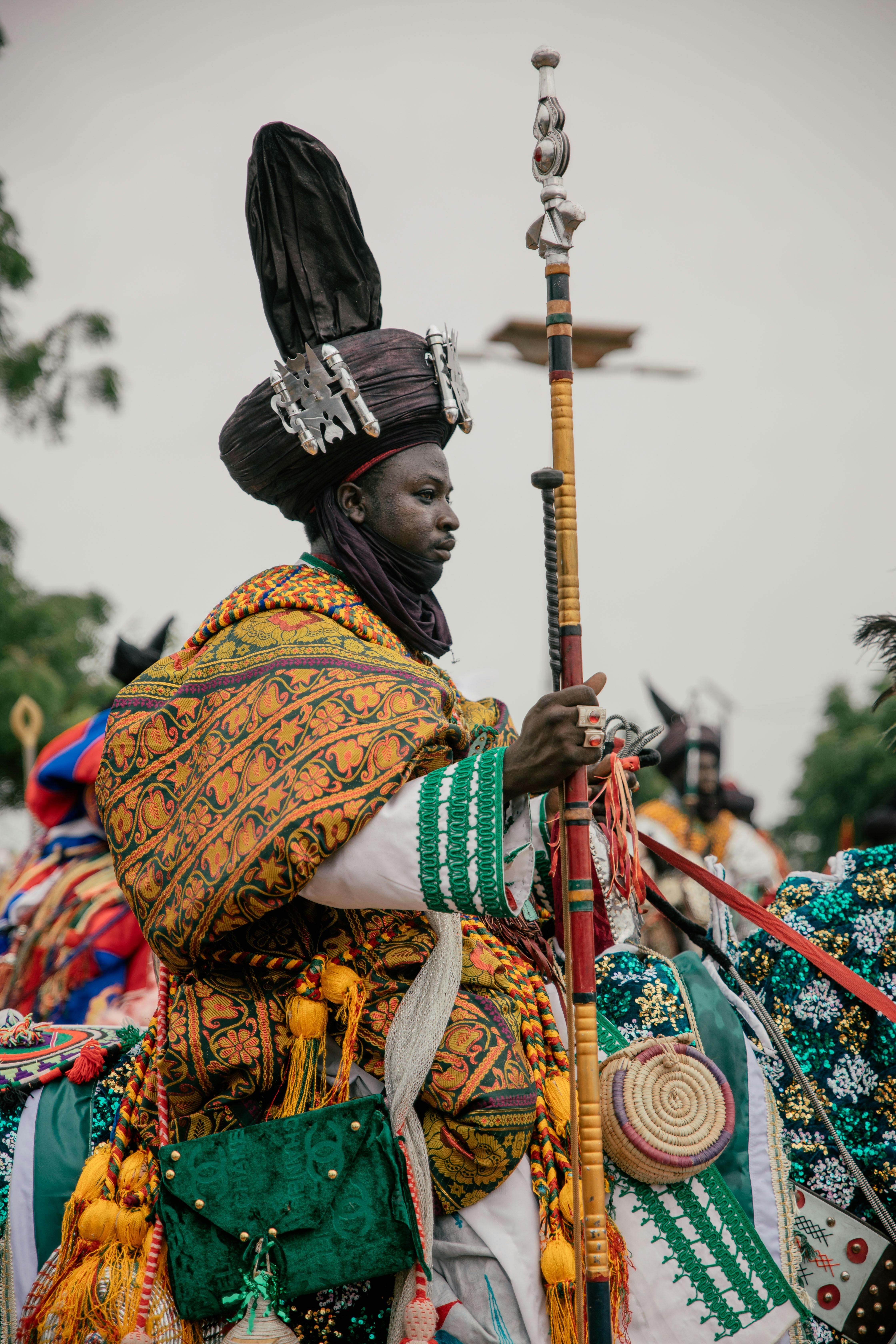 Traditional African Cultural Parade with Warrior · Free Stock Photo