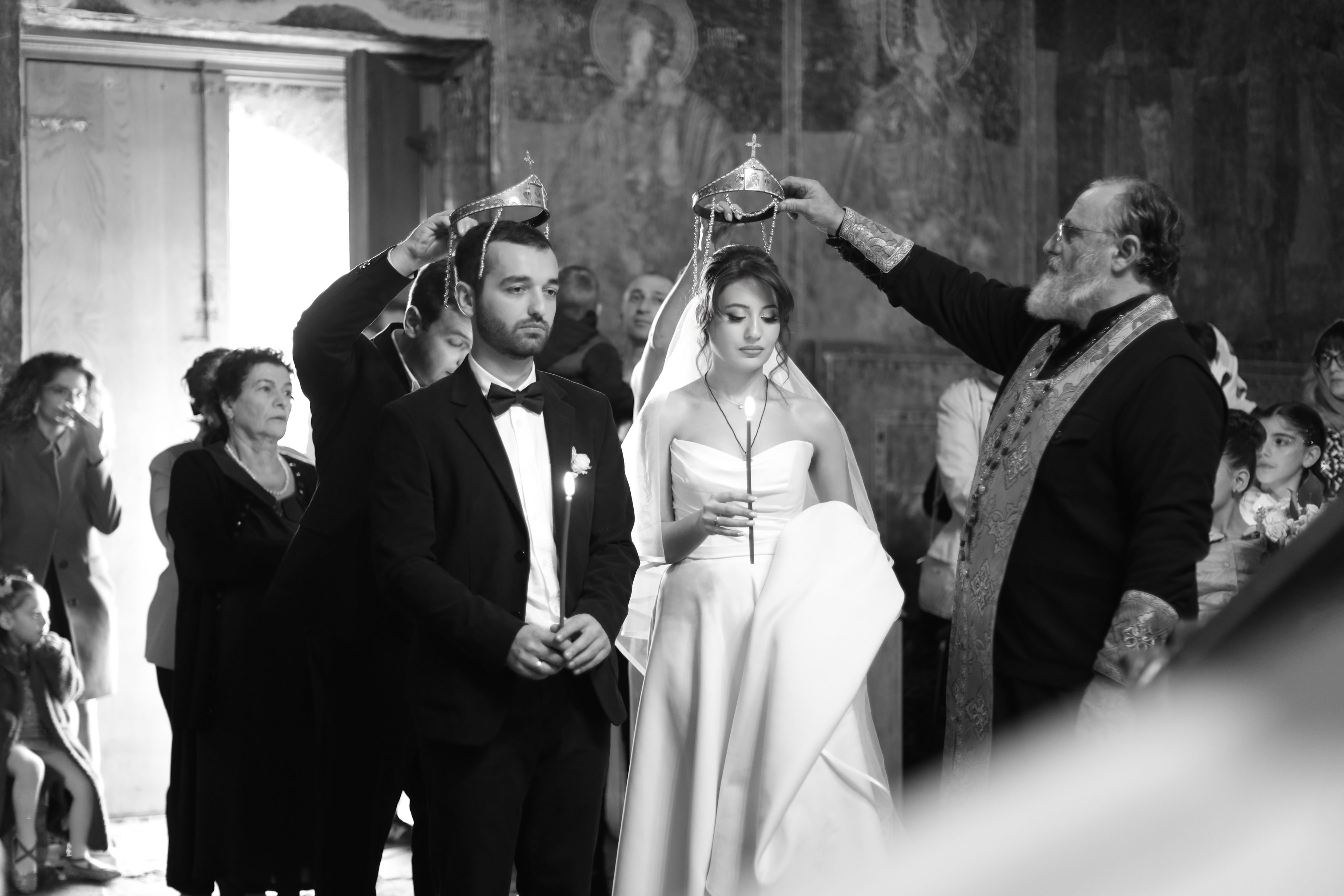 Traditional Wedding Ceremony with Crowning Ritual · Free Stock Photo