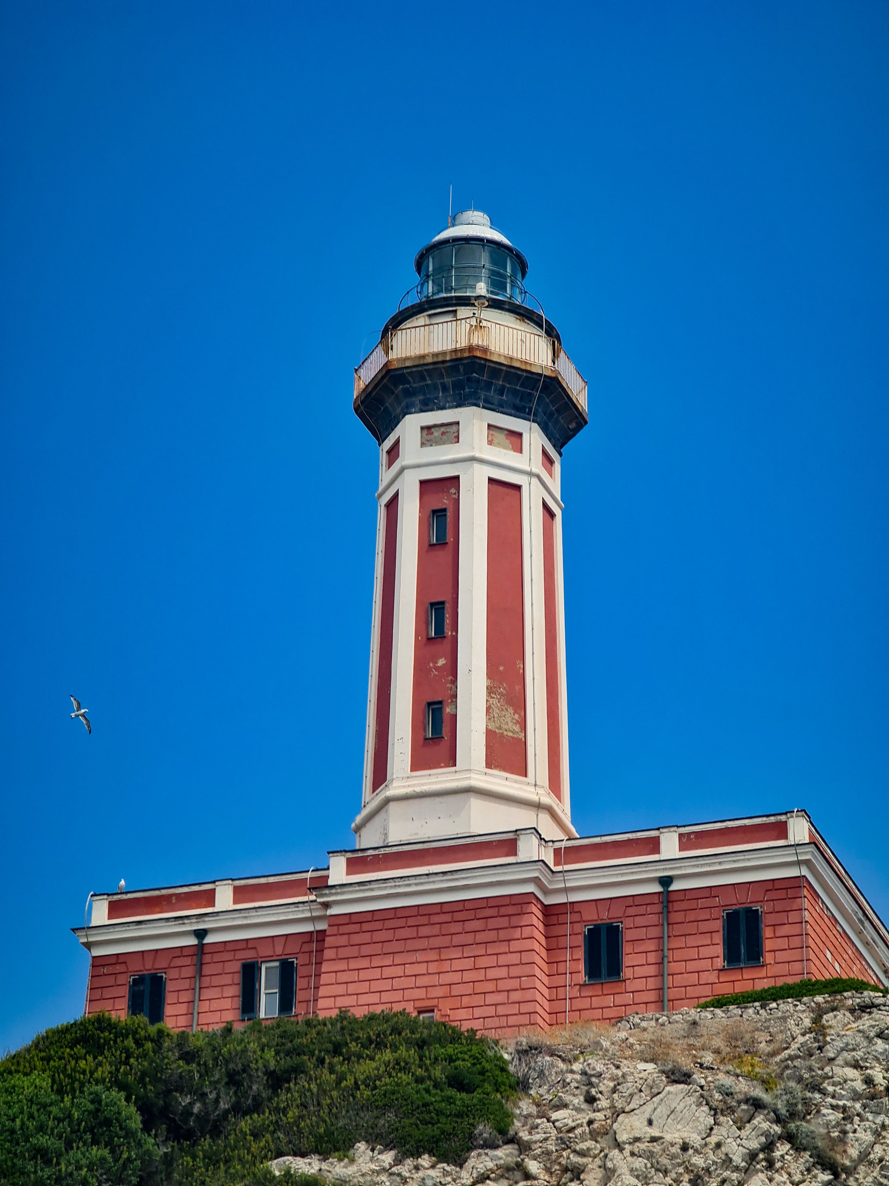 Punta Carena Lighthouse in Capri, Italy · Free Stock Photo