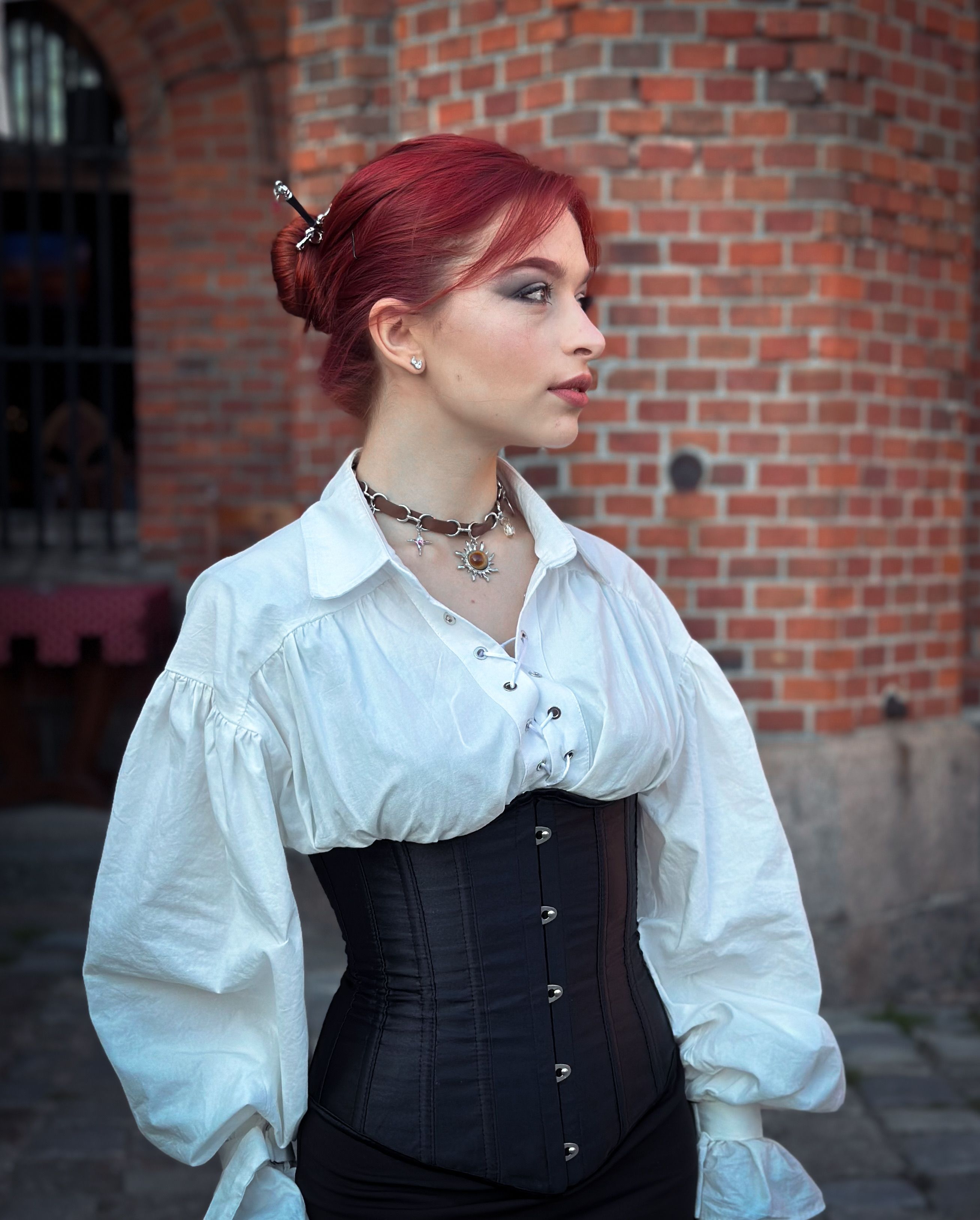 Gothic Fashion Portrait of Woman Outdoors · Free Stock Photo